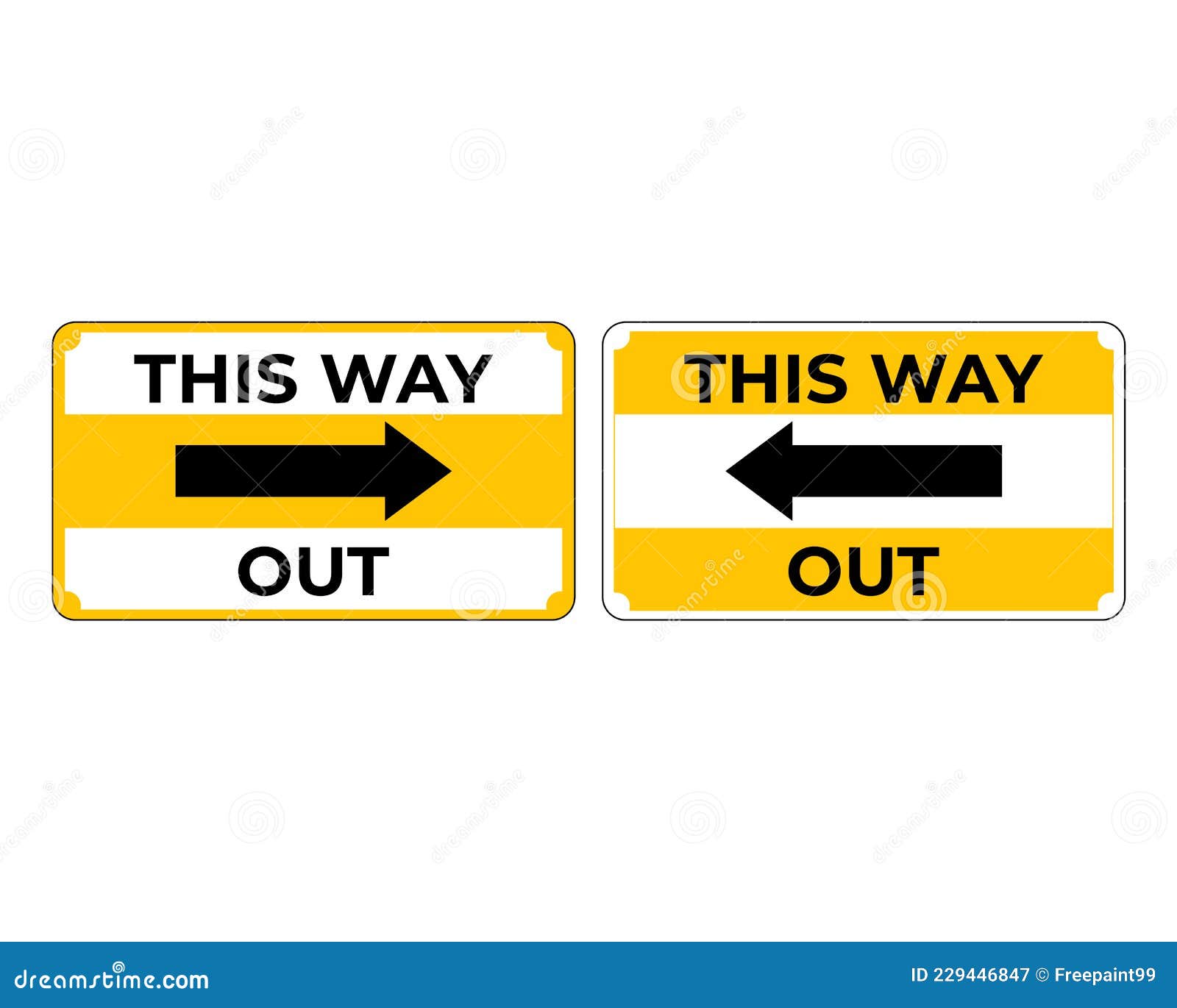 Entrance Sign Vector, Easy To Use and Print Design Templates. Stock ...