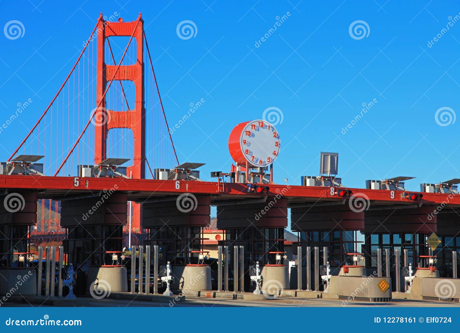 The Entrance Station of Golden Gate Bridge Stock Image - Image of ...