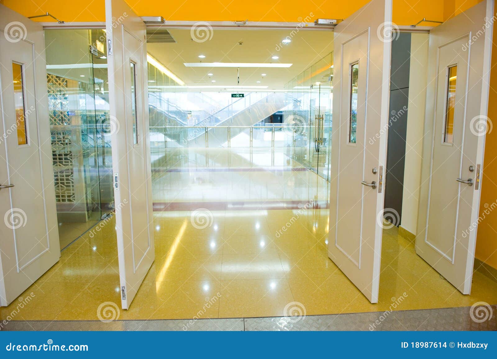 Entrance into the store stock photo. Image of elevator - 18987614