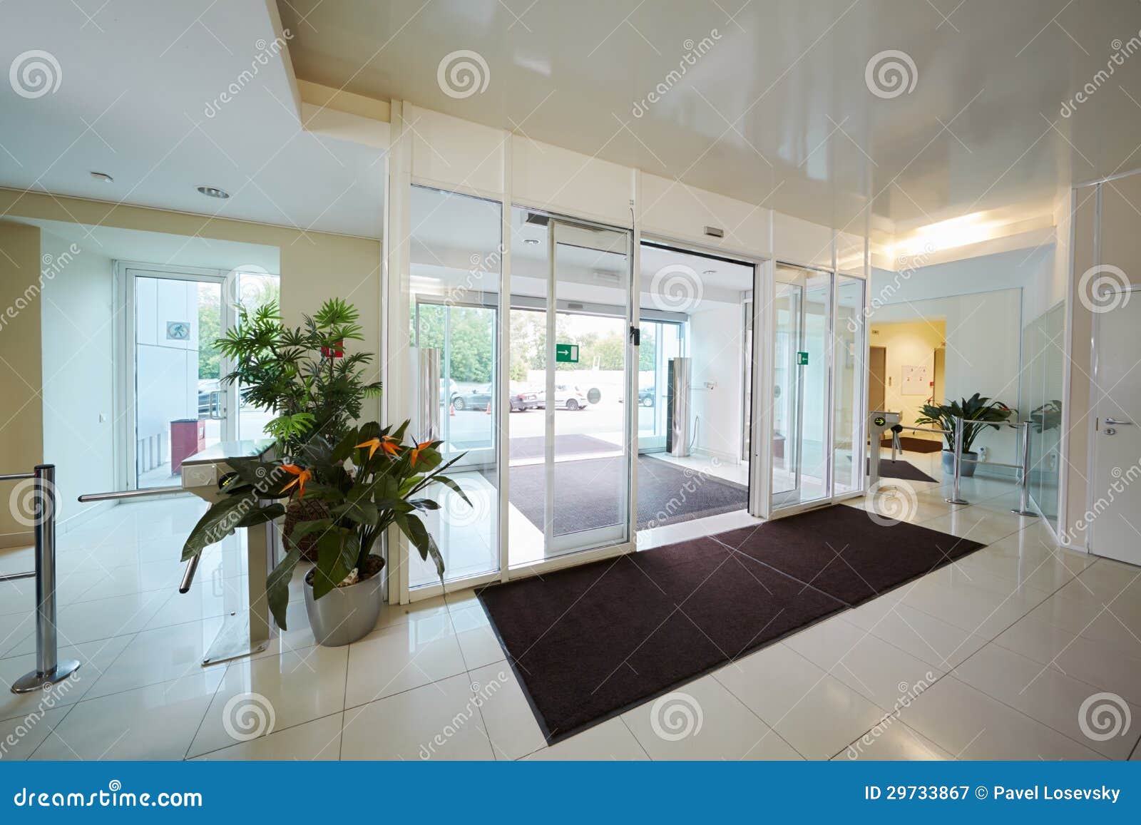 Entrance To Administrative Building Stock Image - Image of center ...