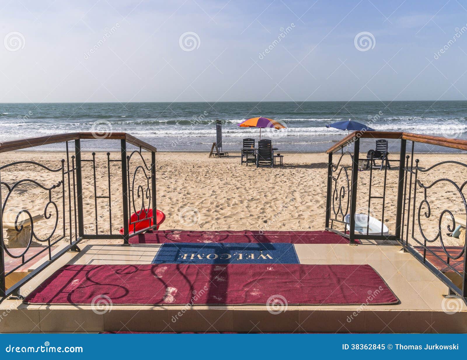 Entrance to the beach stock image. Image of african, holidays - 38362845