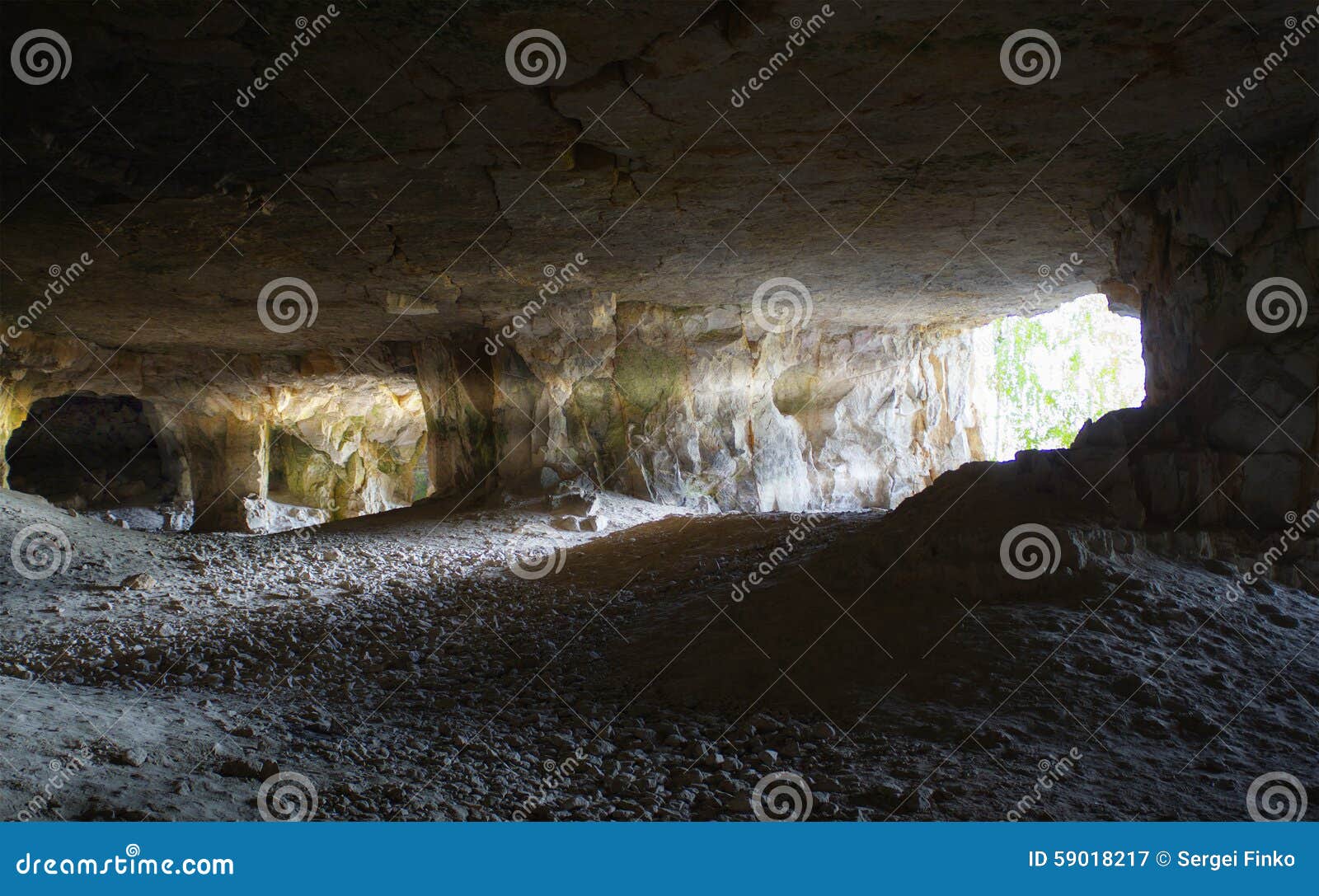 Entrance to the cave stock image. Image of limestone - 59018217