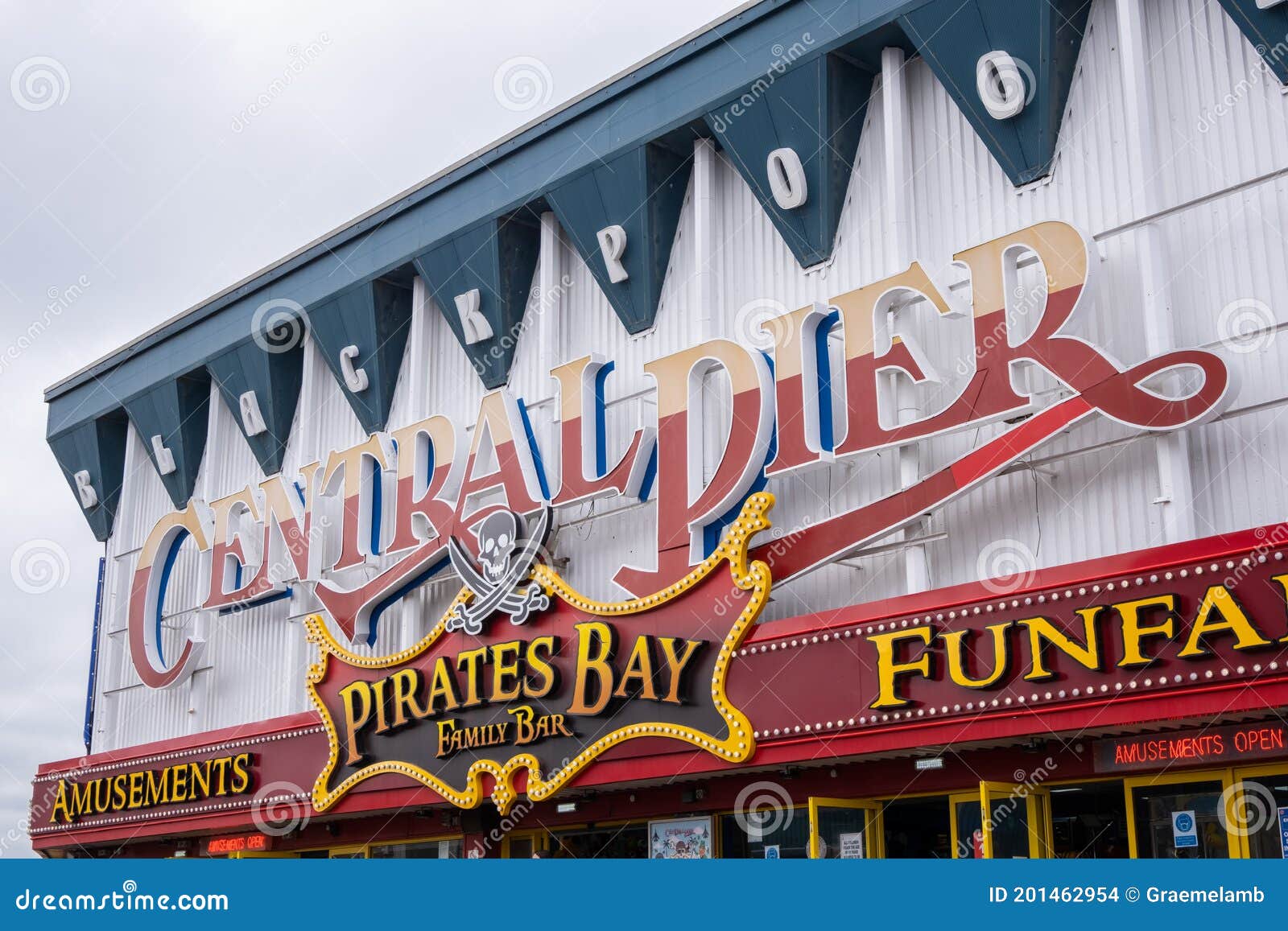 Entrance To Central Pier Blackpool August 2020 Editorial Stock Image ...