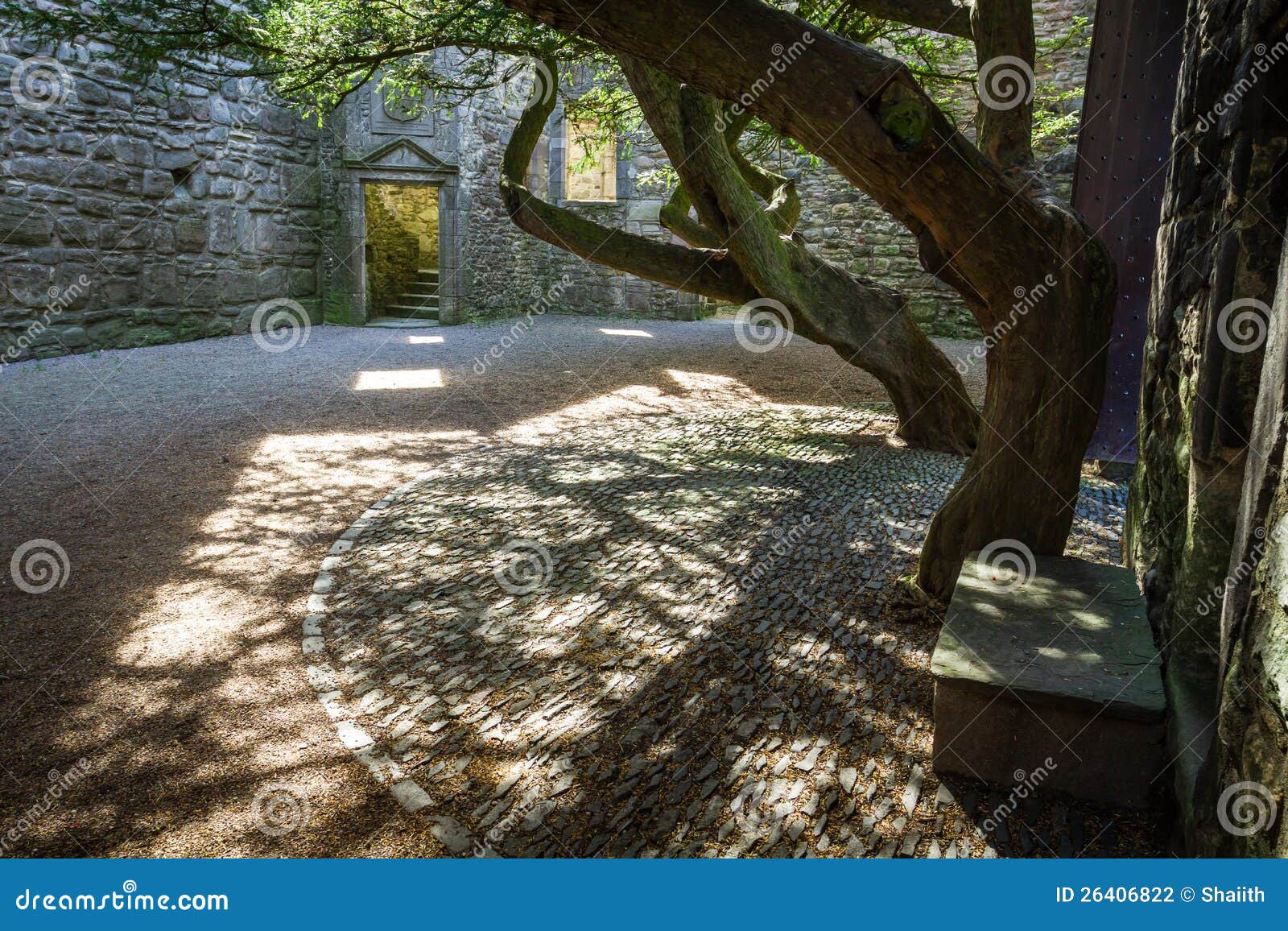 The Entrance To the Courtyard in a Medieval Castle Stock Photo - Image ...