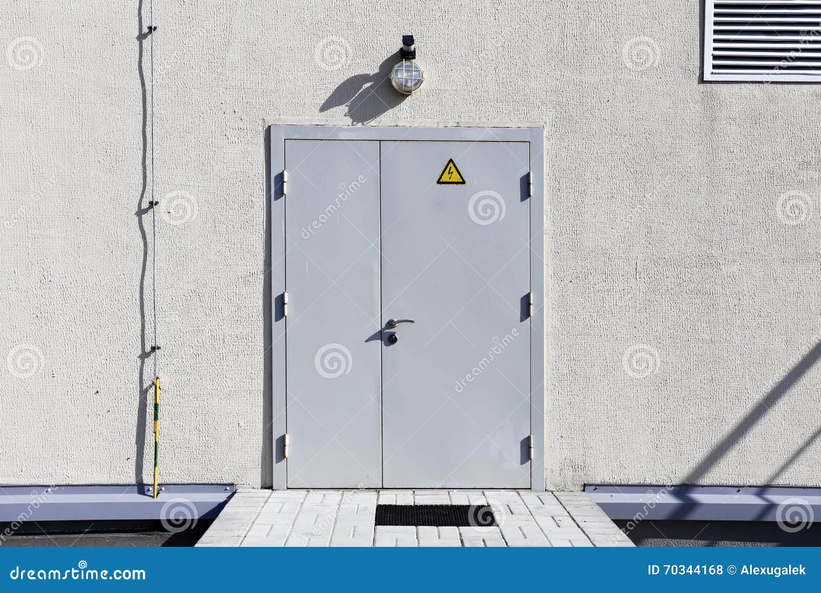 Entrance To the Electrical Plant Stock Photo - Image of electricity ...