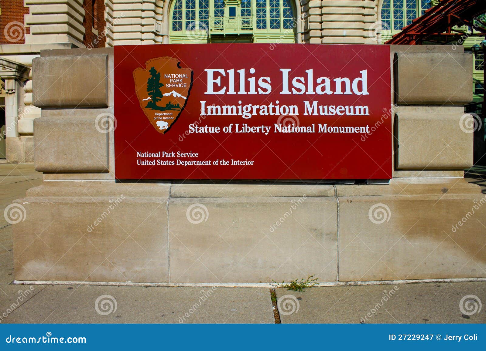 Entrance to Ellis Island editorial photography. Image of united - 27229247