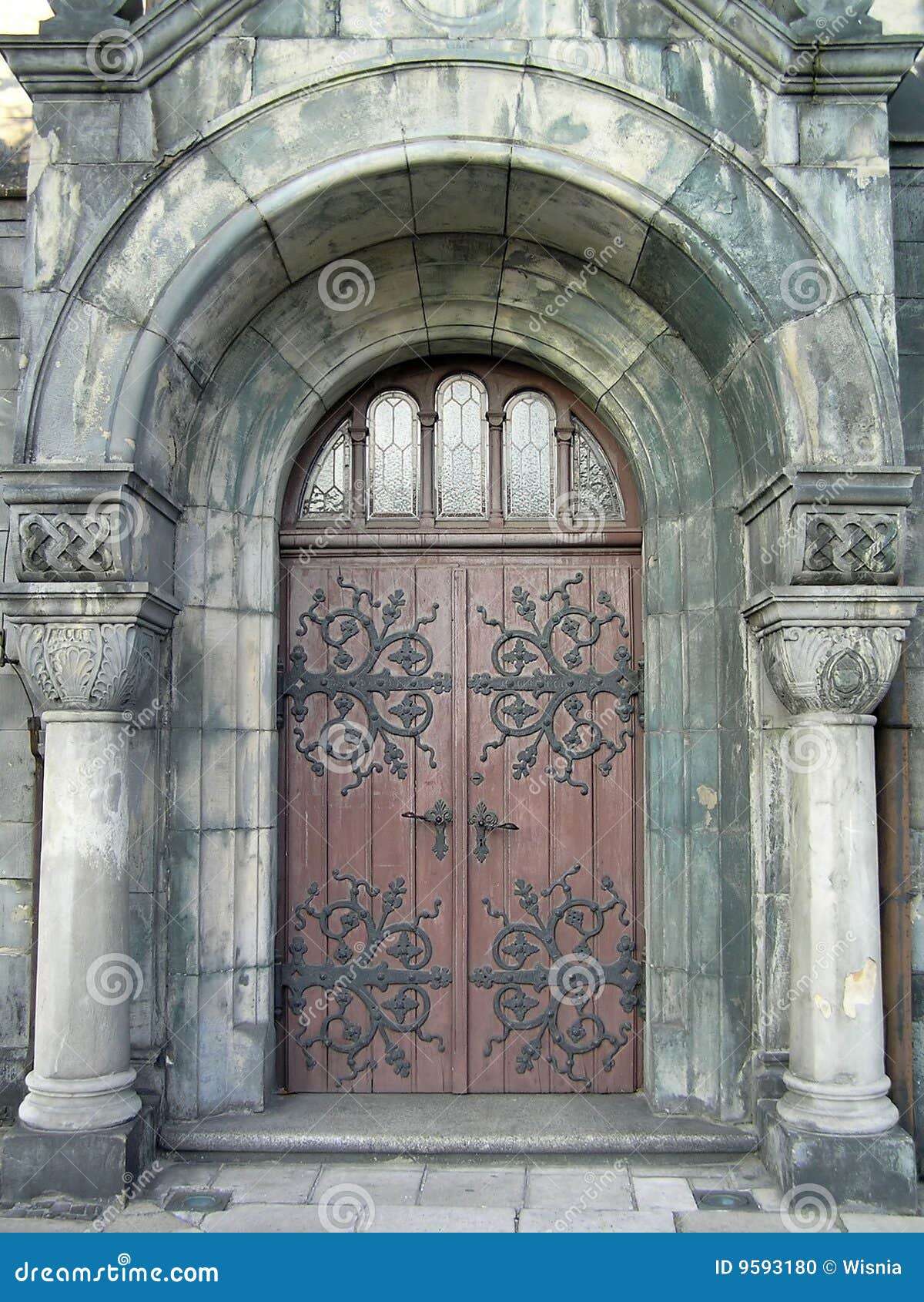 Entrance To an Evangelical Church Stock Photo - Image of europe, closed ...