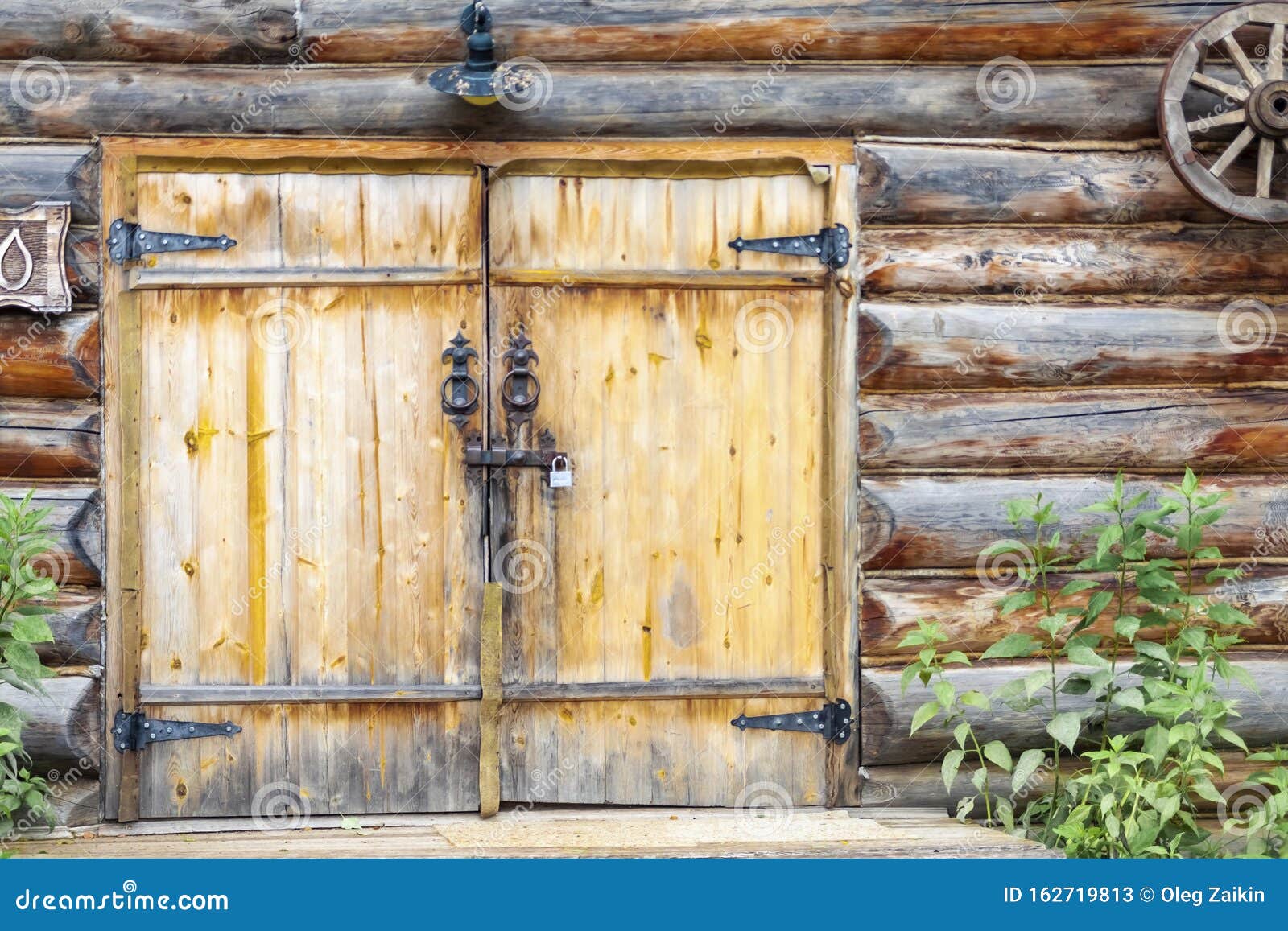 Entrance To the Forge with a Wooden Gate Stock Image - Image of design ...