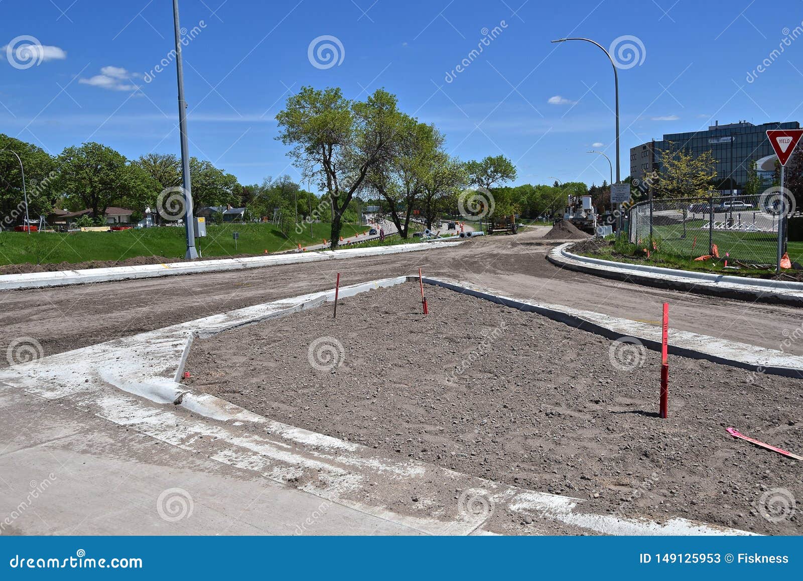 Ramp and Entrance To an Interstate Under Construction Stock Image ...