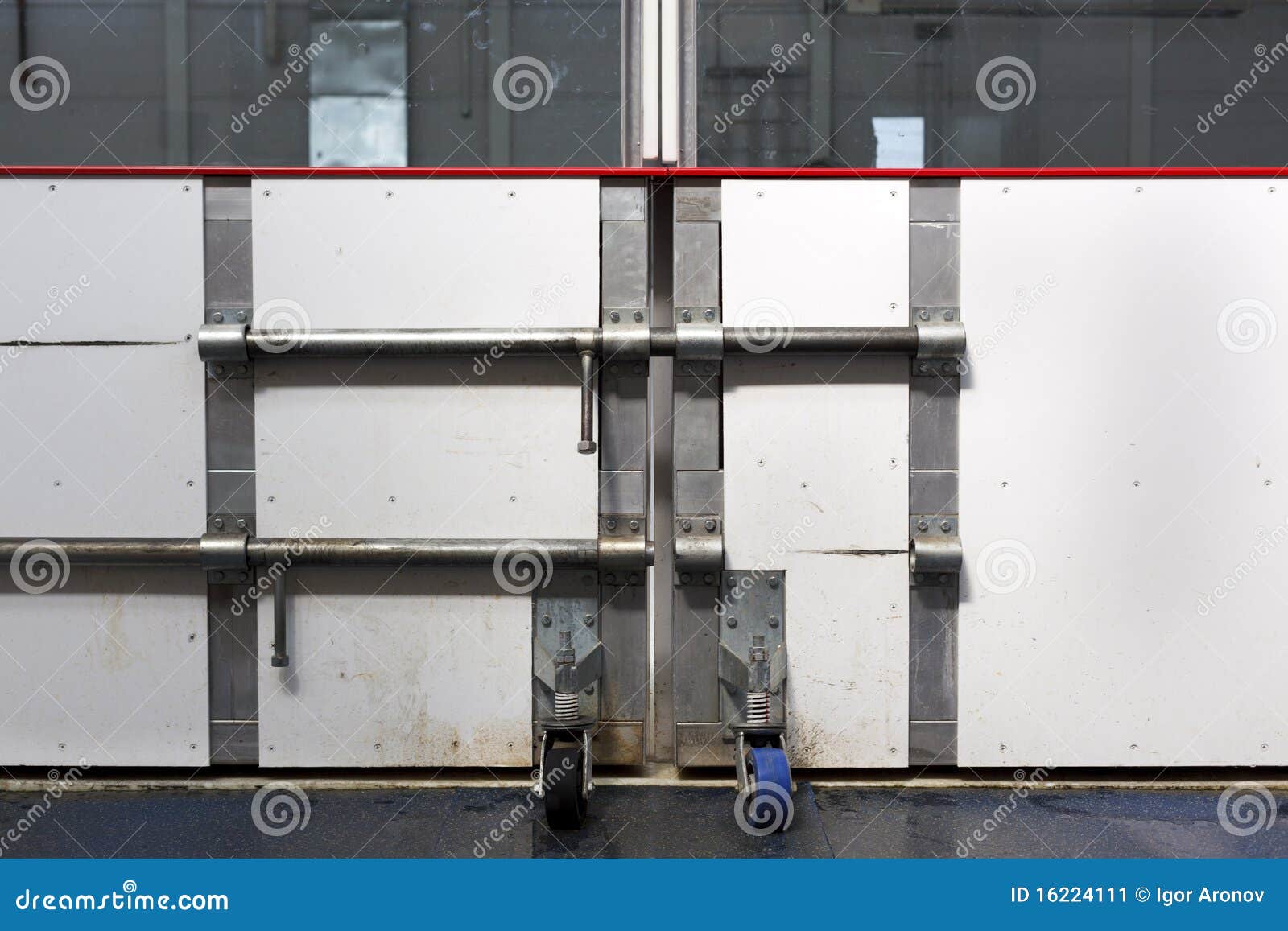 Entrance to the ice-rink stock image. Image of gates - 16224111