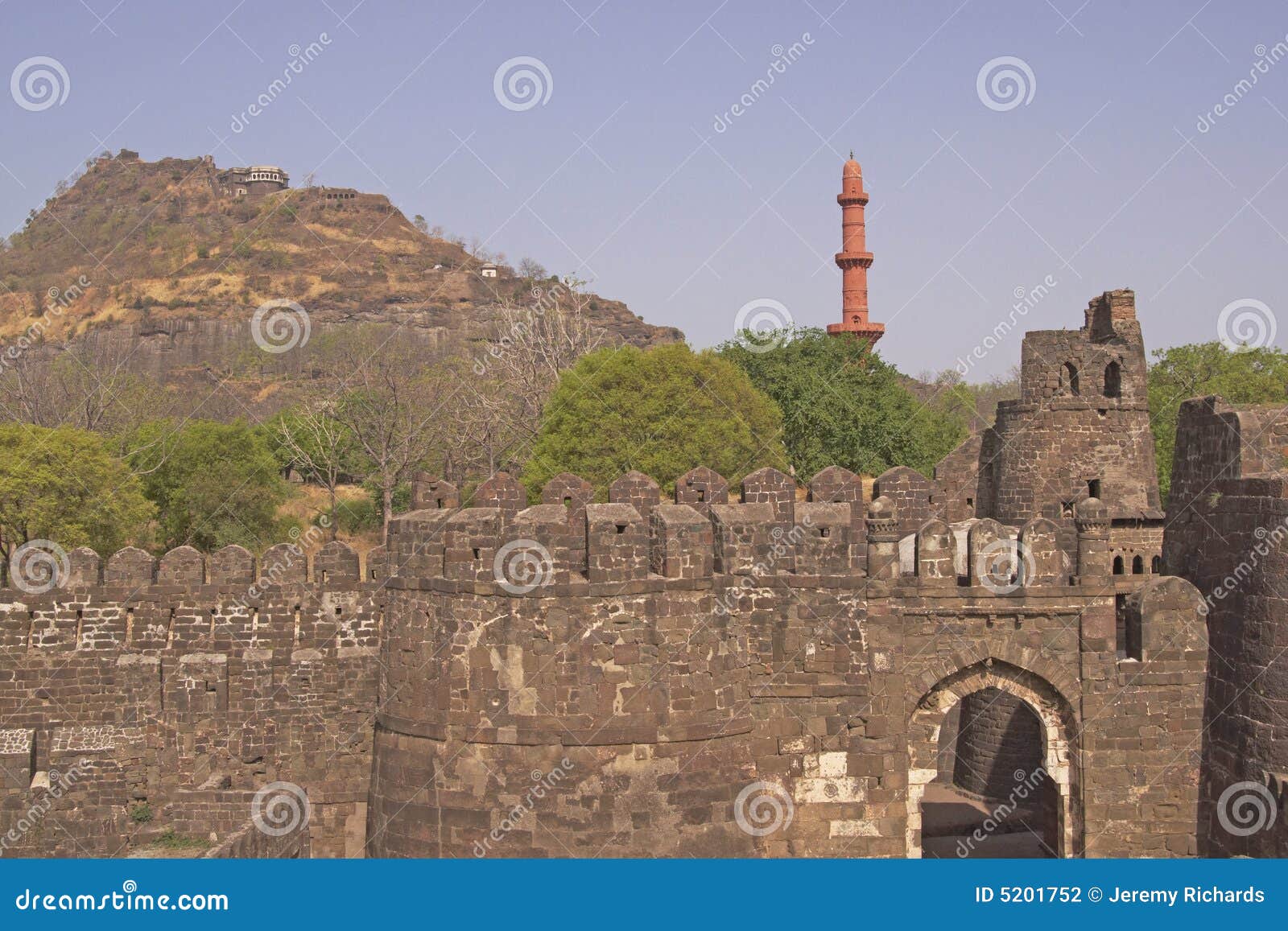 Entrance to Indian Fort stock photo. Image of castle, tower - 5201752