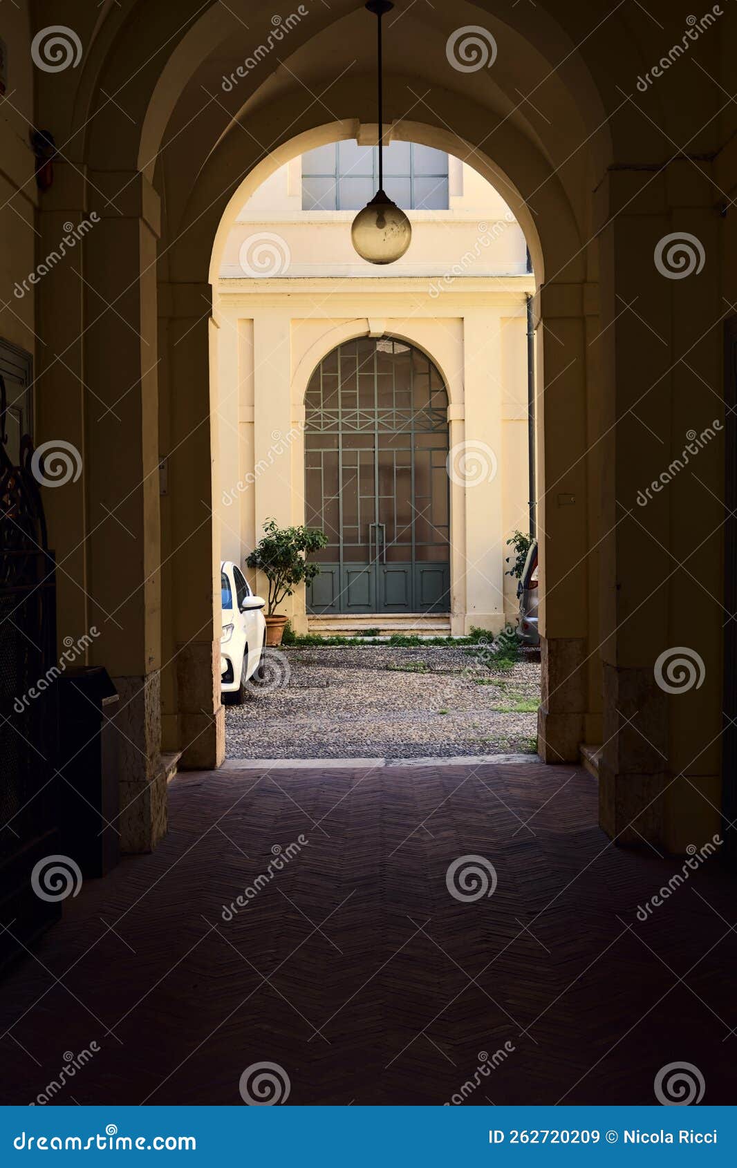 Entrance To a Mansion Closed by a Gate Stock Image - Image of door ...