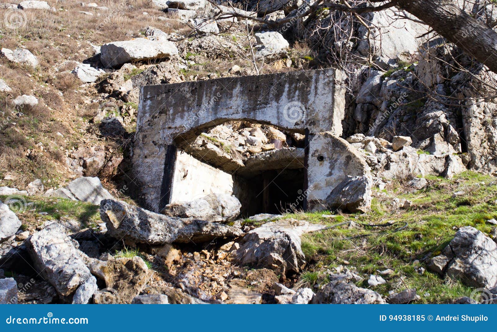 Entrance To the Mine in the Mountains Stock Image - Image of ...