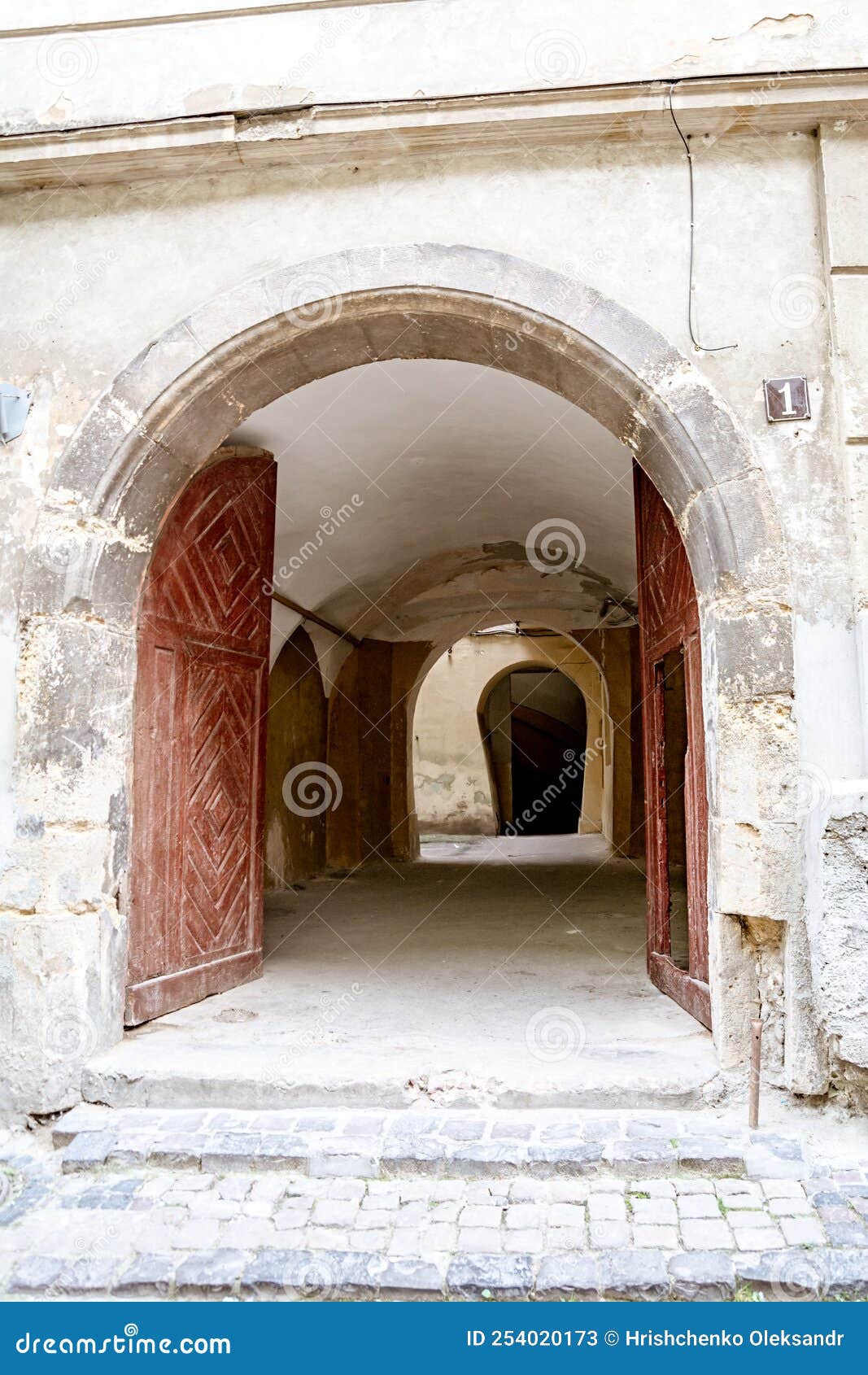 Entrance To the Old Arch of the Building Stock Image - Image of castle ...