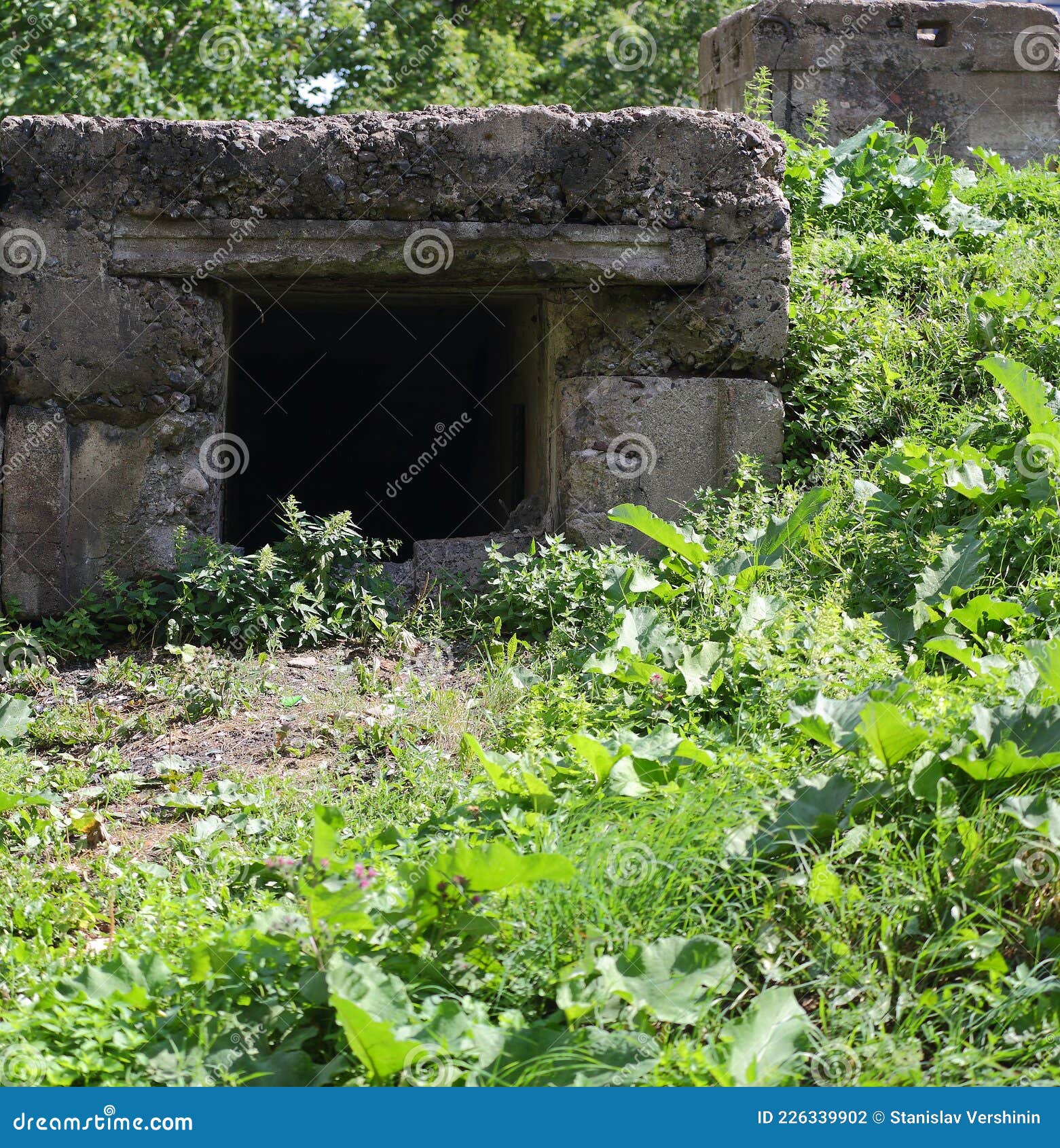 Entrance To the Old Bomb Shelter Stock Photo - Image of entrance, bomb ...
