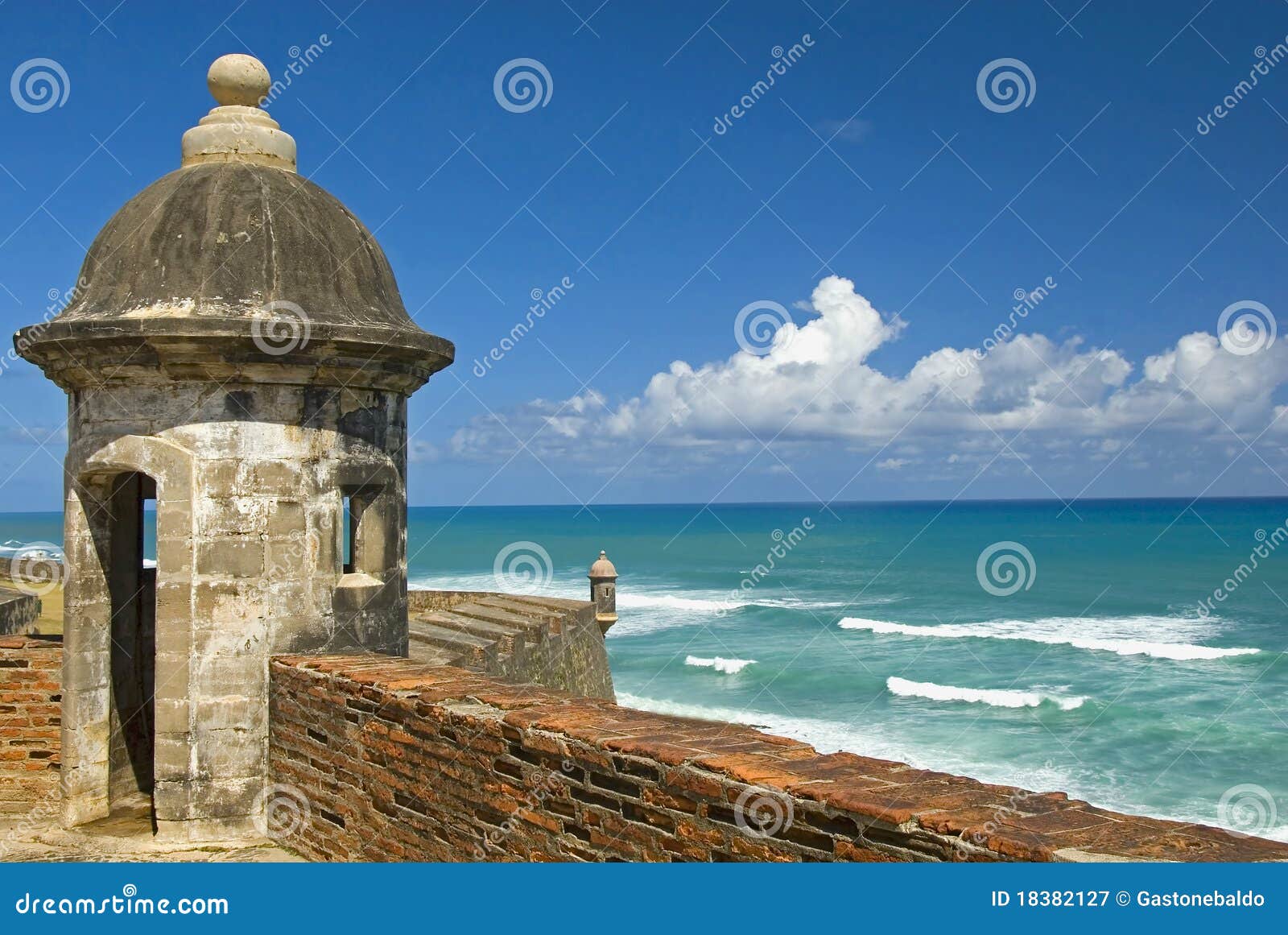 Entrance to Old San Juan stock image. Image of caribbean - 18382127