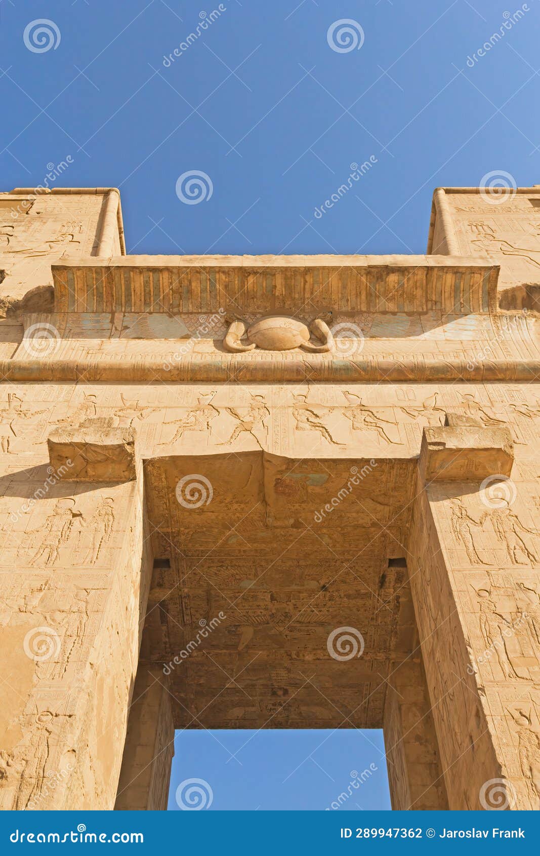 Entrance To the Temple in Edfu. Egypt Stock Photo - Image of historical ...