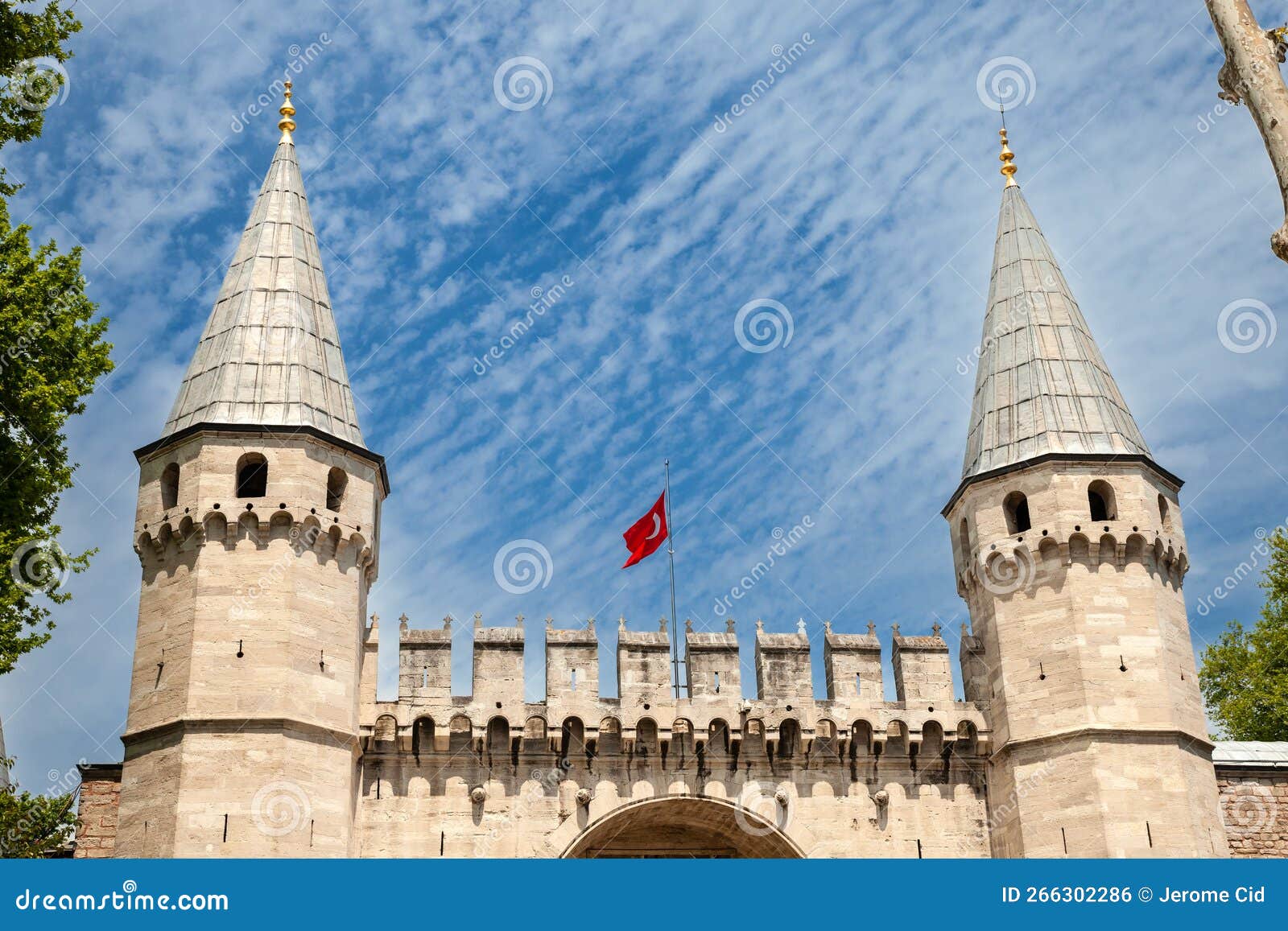 Picture Of The Topkapi Palace In Istanbul With A View Of The Hagia ...