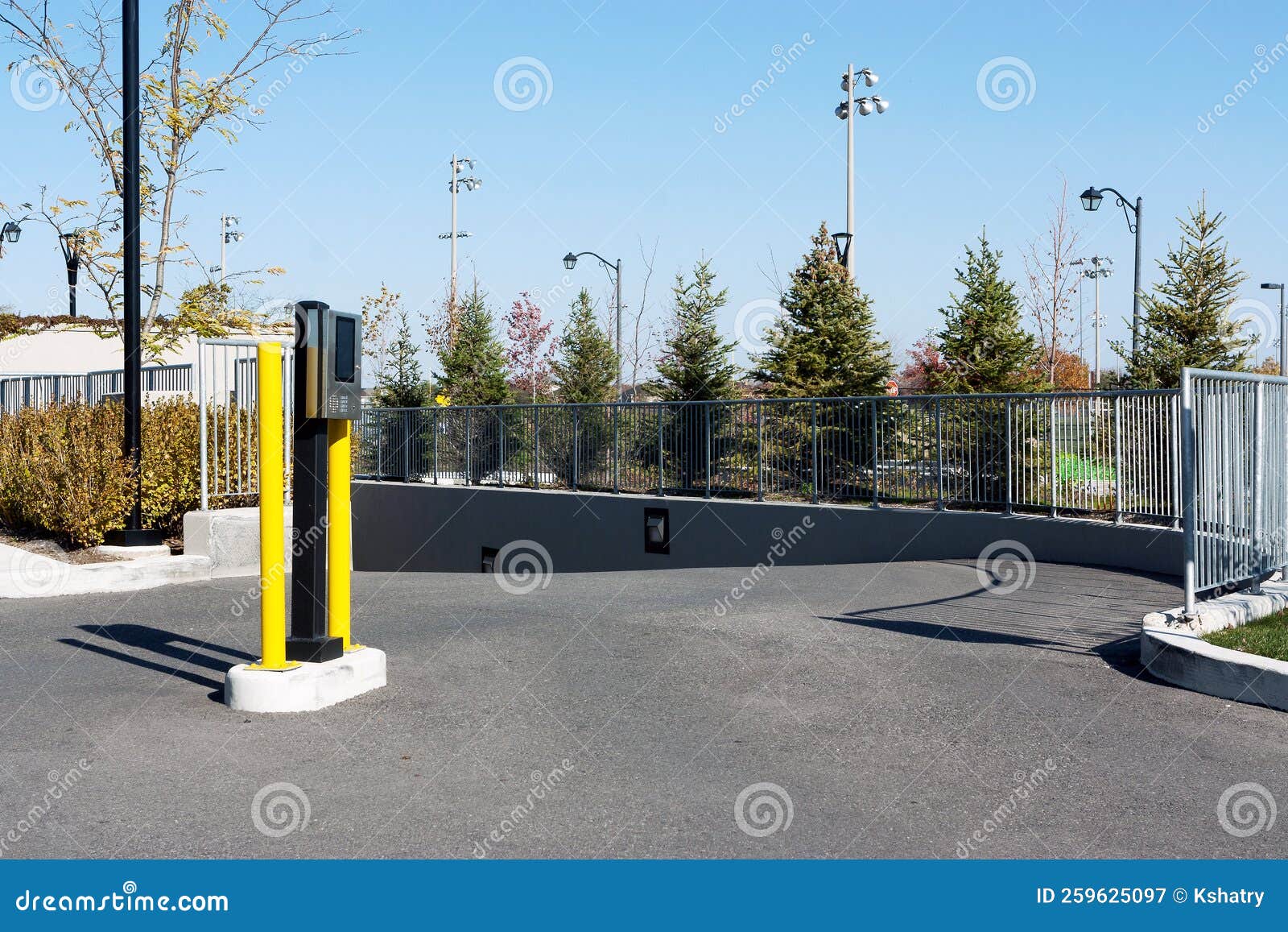 Entrance To the Underground Parking Stock Image - Image of transport ...