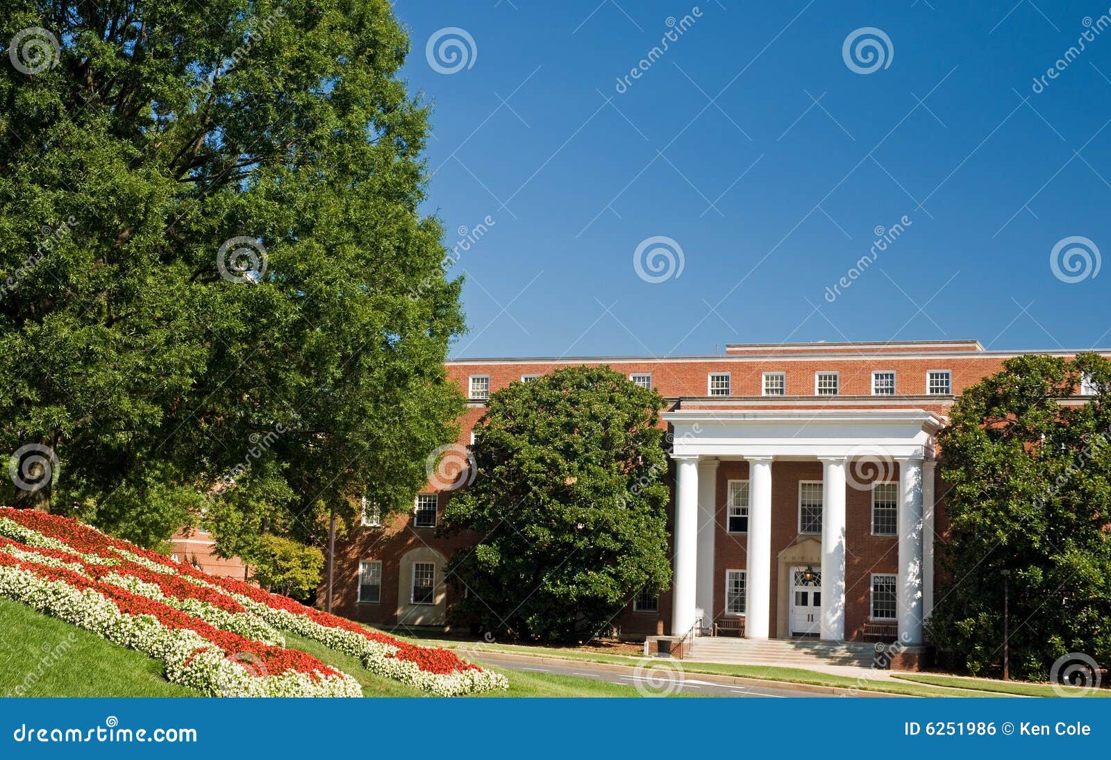 Entrance To University Building Stock Photo - Image of colonnade ...