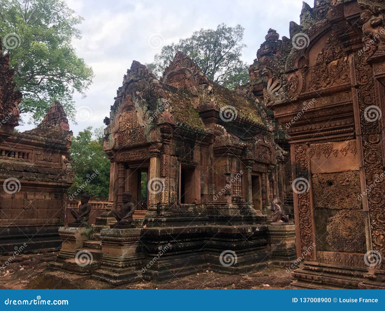 Temples at Angkor Wat stock photo. Image of angkor, ancient - 137008900