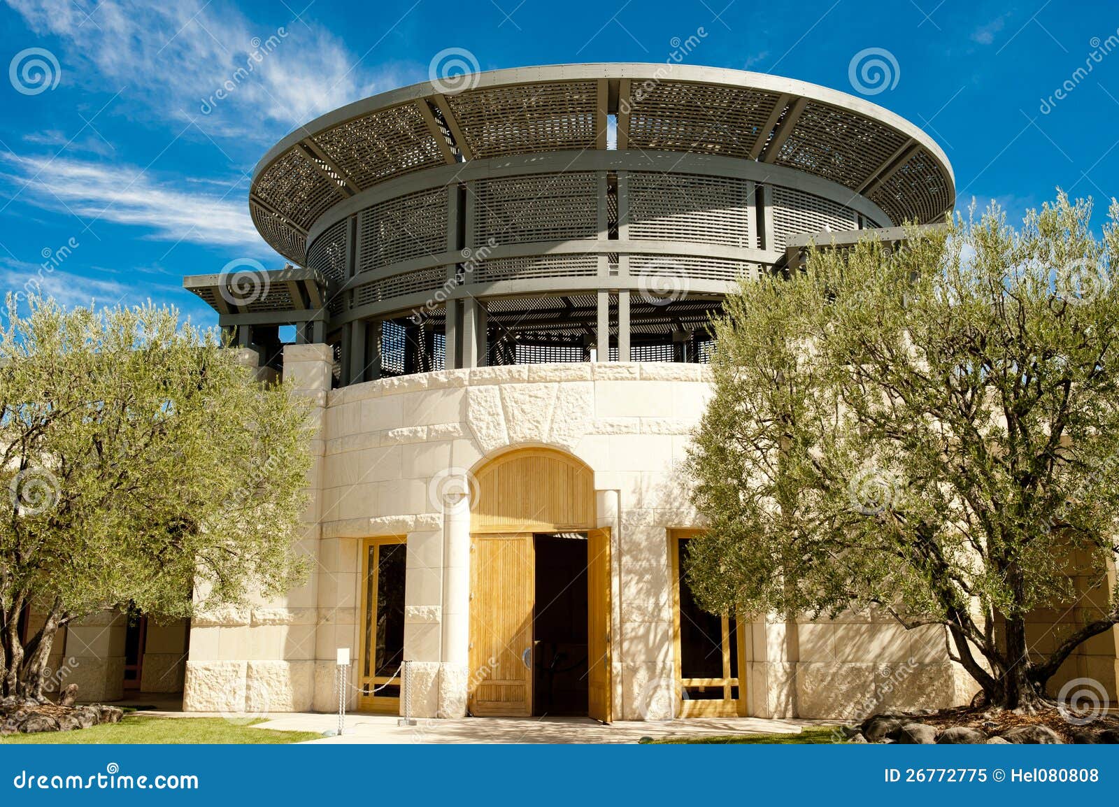 Entrance of the Winery Opus One in Napa Valley Stock Image - Image of ...