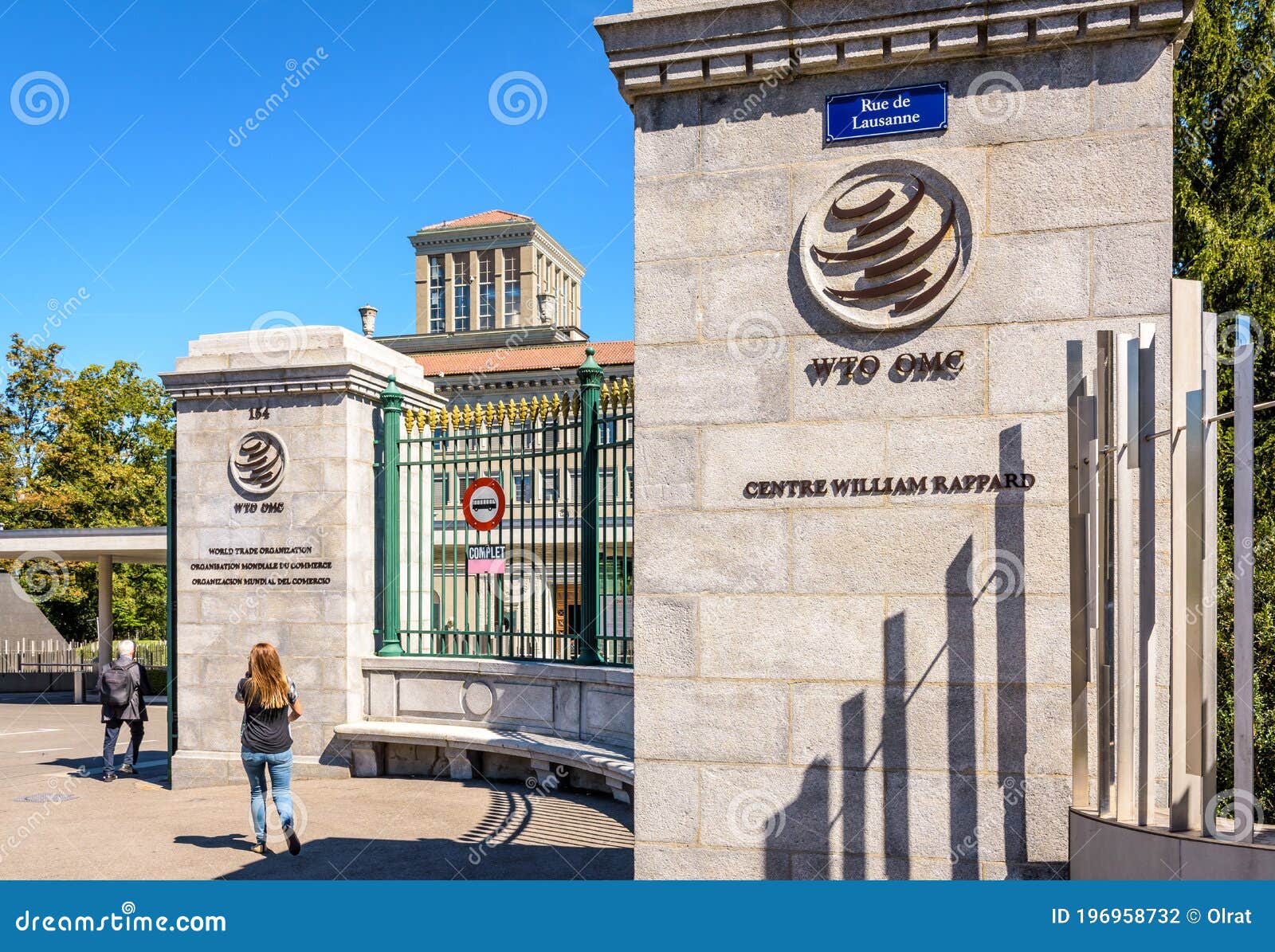 Entrance of the World Trade Organization WTO Headquarters in Geneva ... Entrance of the World Trade Organization WTO Headquarters in Geneva ...