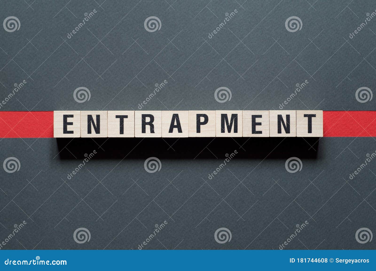 Entrapment Word Concept on Cubes Stock Photo - Image of failure ...