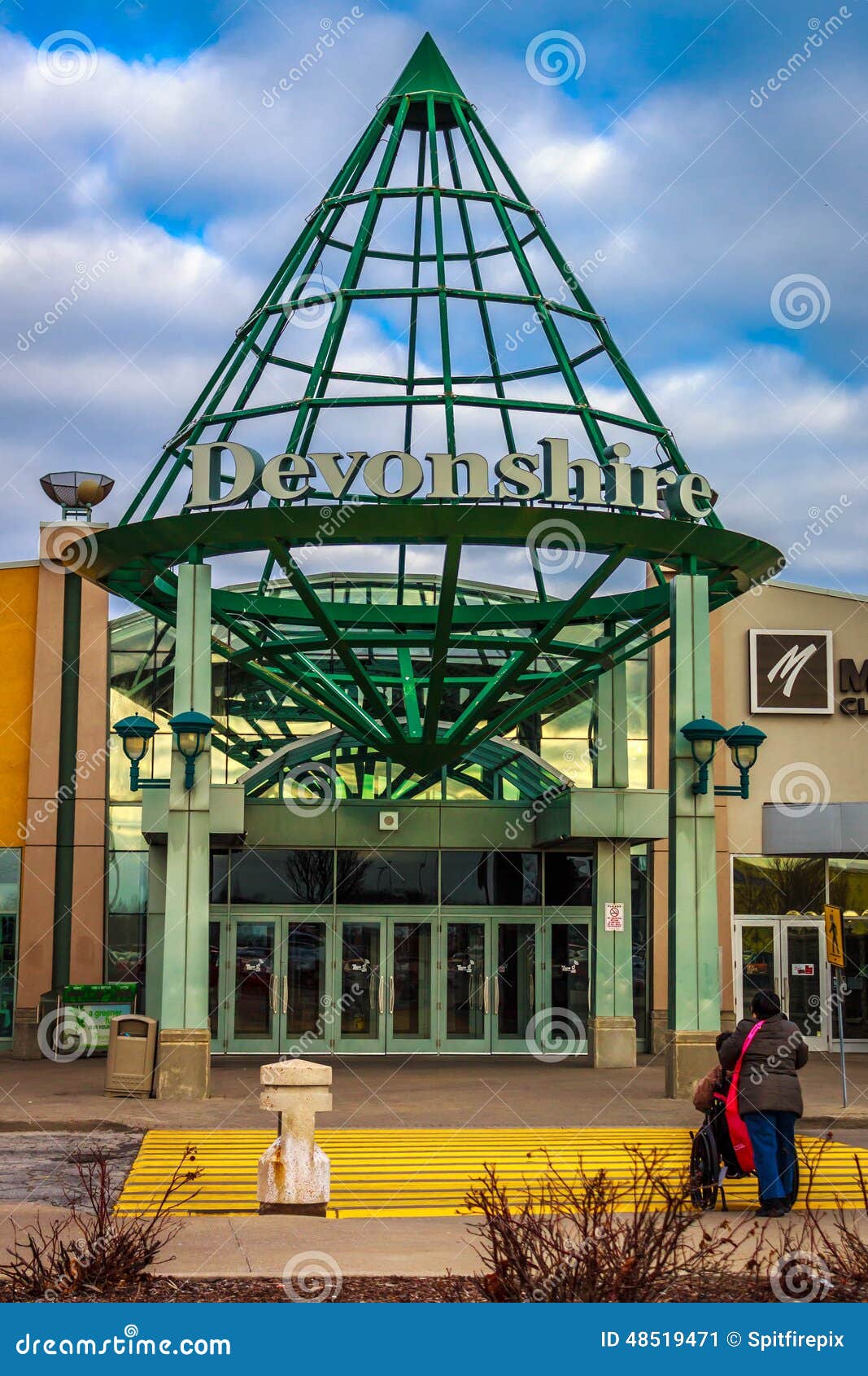 Entrata Del Sud Del Centro Commerciale Di Devonshire Fotografia ...