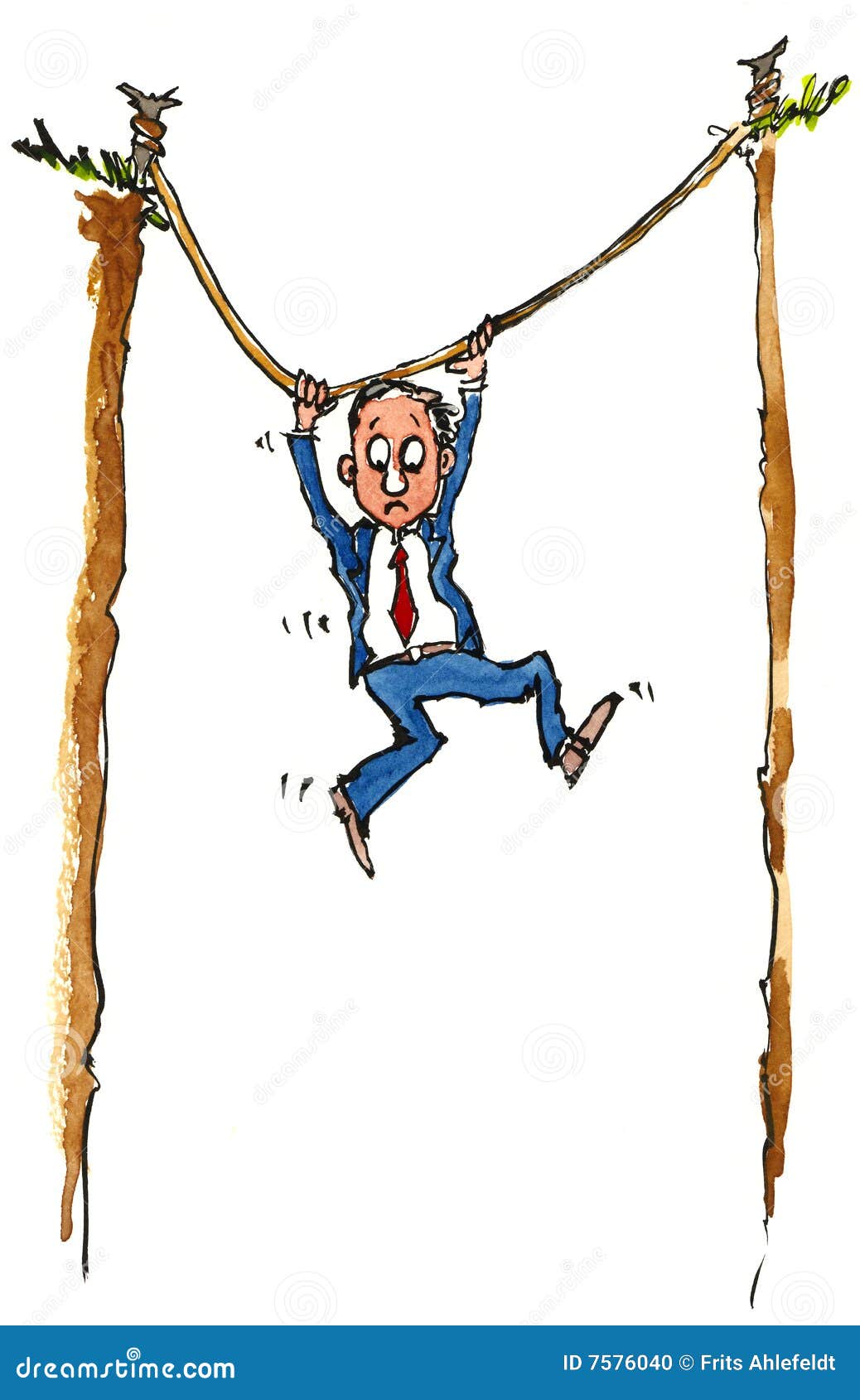 Entre hier et demain illustration stock. Illustration du drôle - 7576040