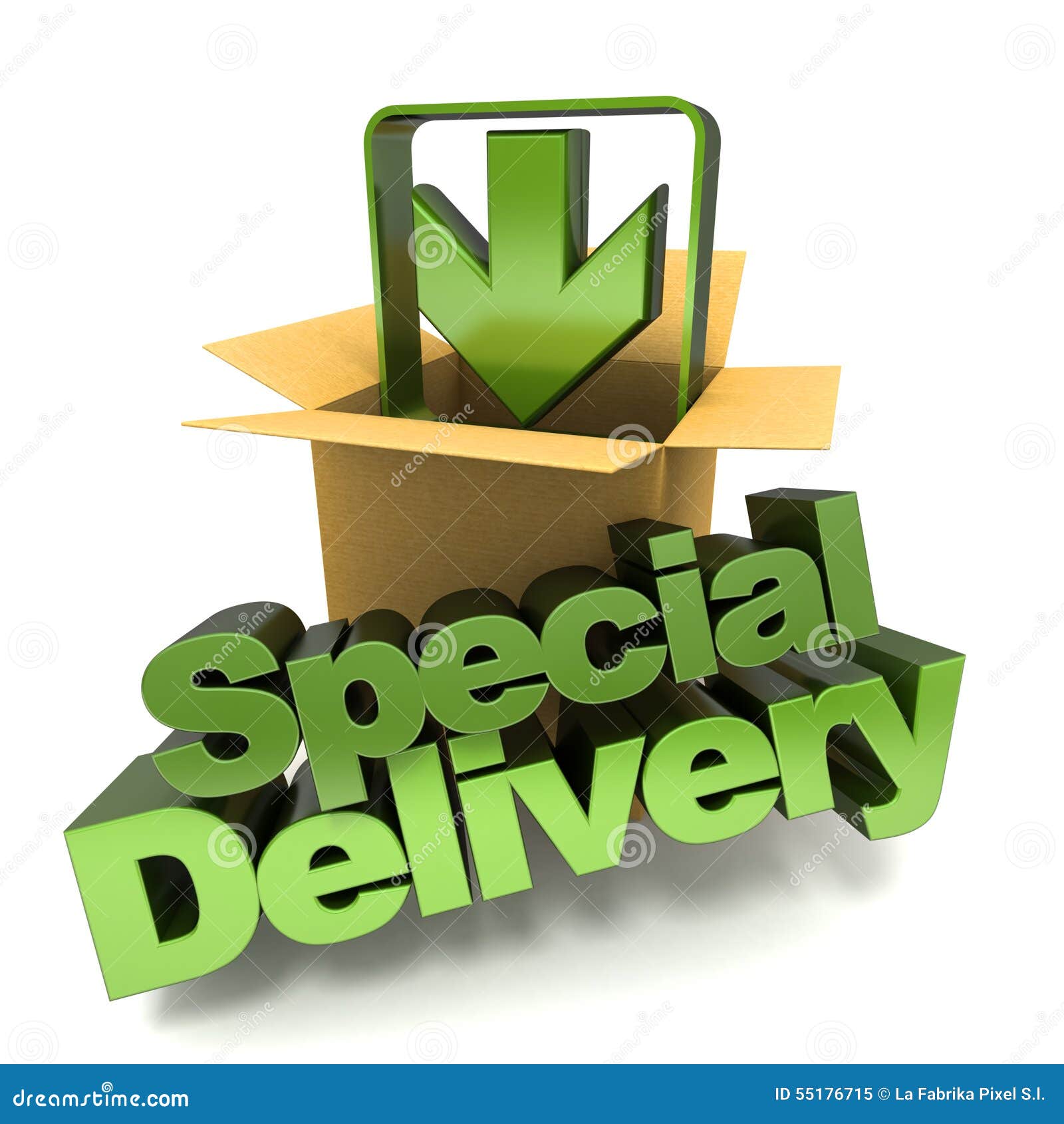 Entrega especial ilustração stock. Ilustração de receba - 55176715