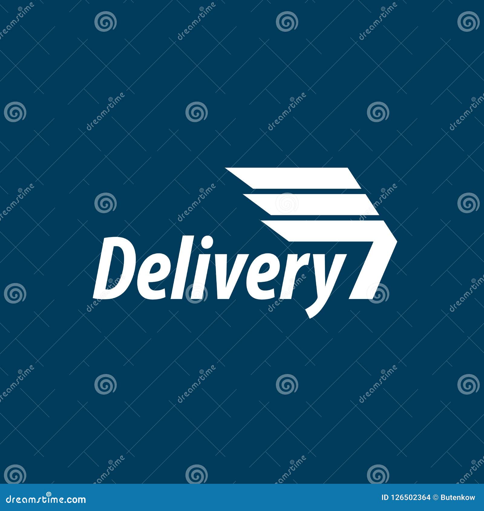 Entrega Logo Template ilustración del vector. Ilustración de movimiento ...