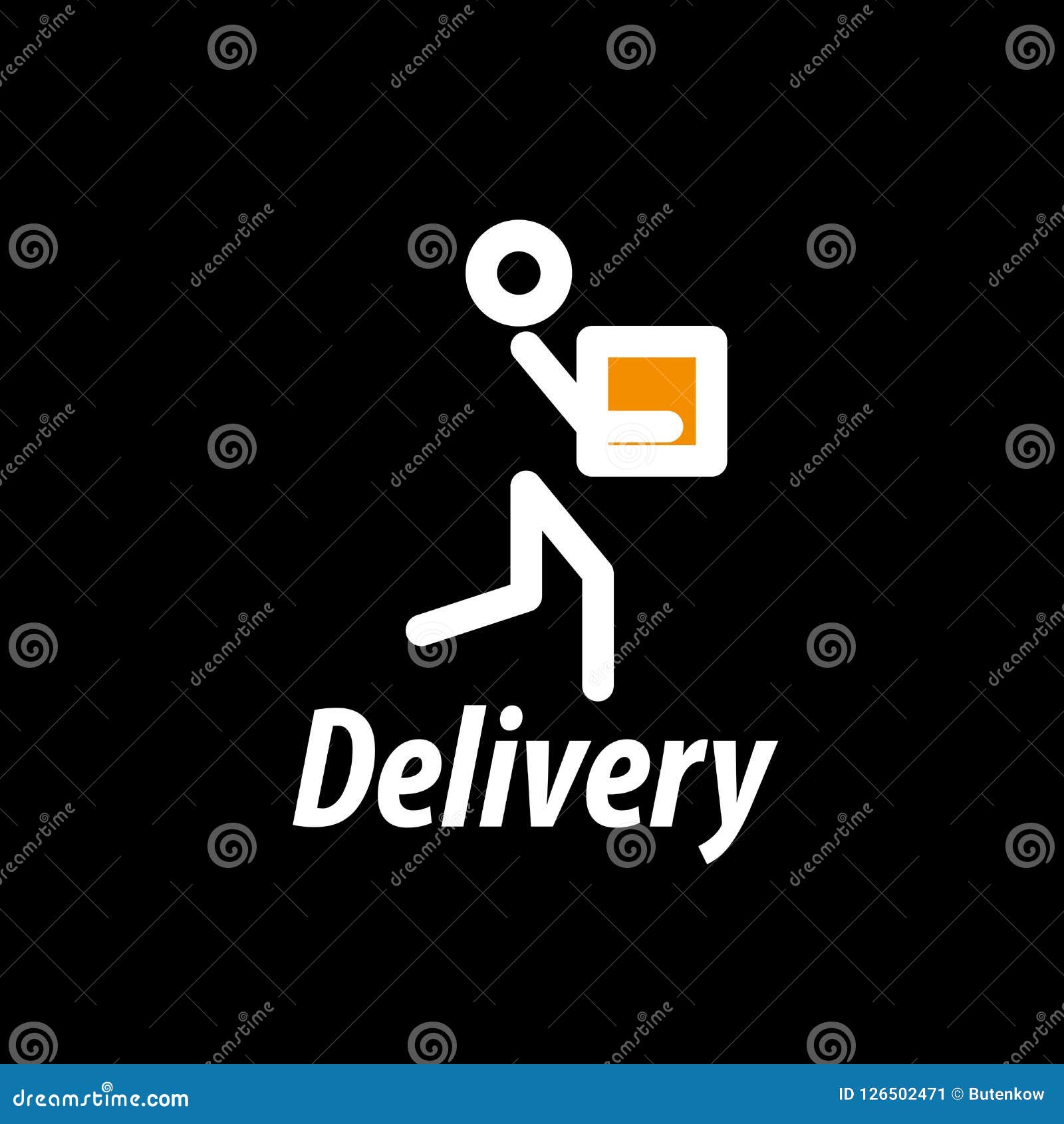 Entrega Logo Template ilustración del vector. Ilustración de carga ...