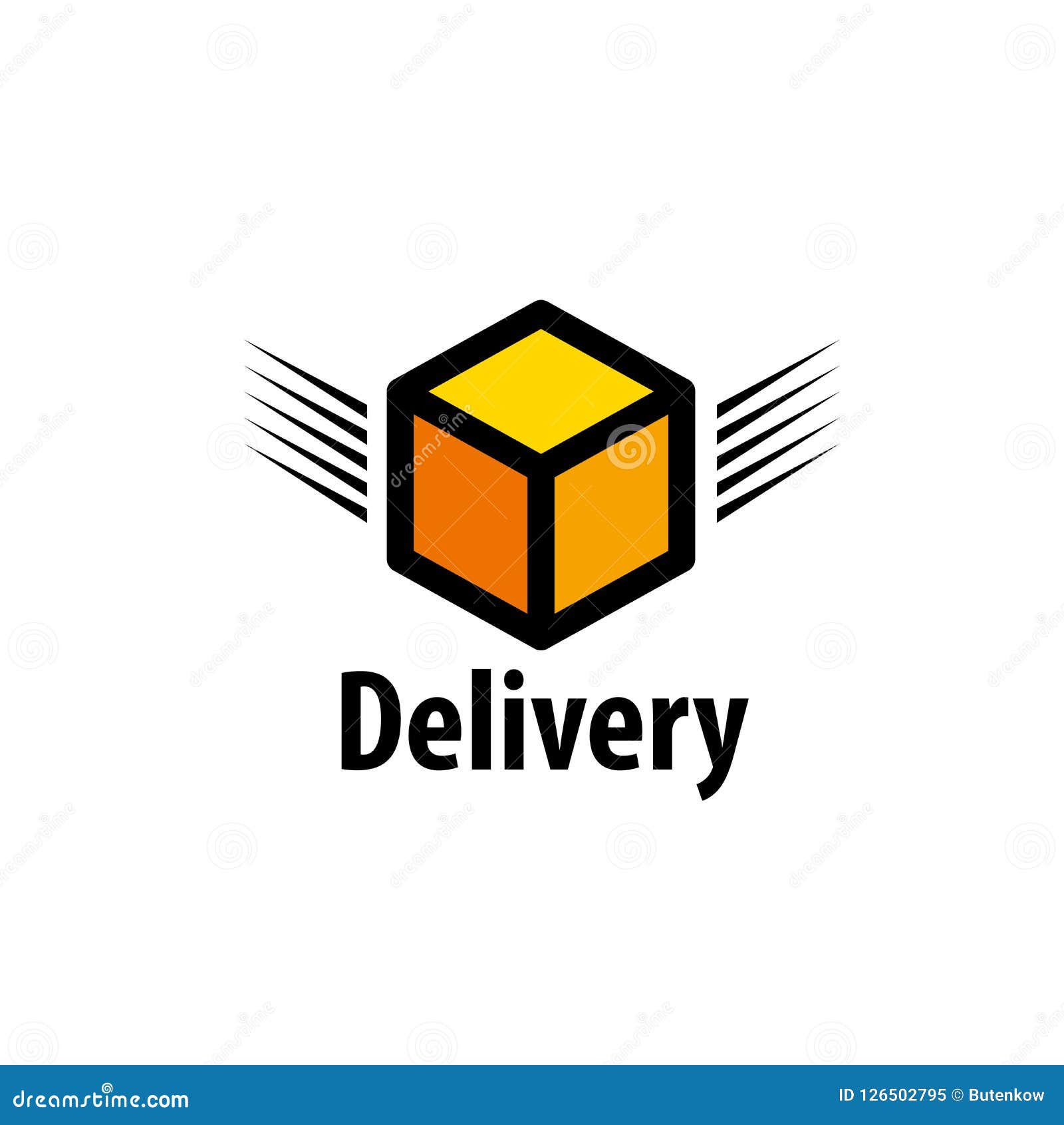 Entrega Logo Template ilustración del vector. Ilustración de elemento ...