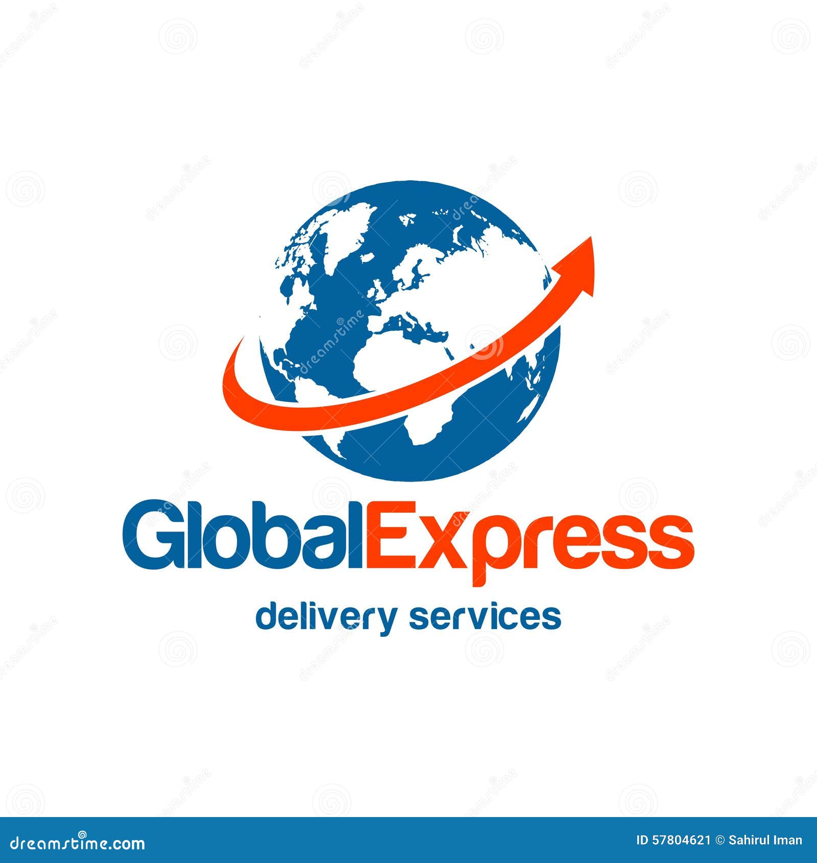 Entrega Logo Template ilustración del vector. Ilustración de etiqueta ...