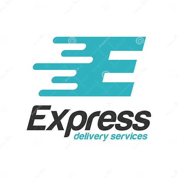 Entrega Logo Template ilustração do vetor. Ilustração de projeto - 57804623