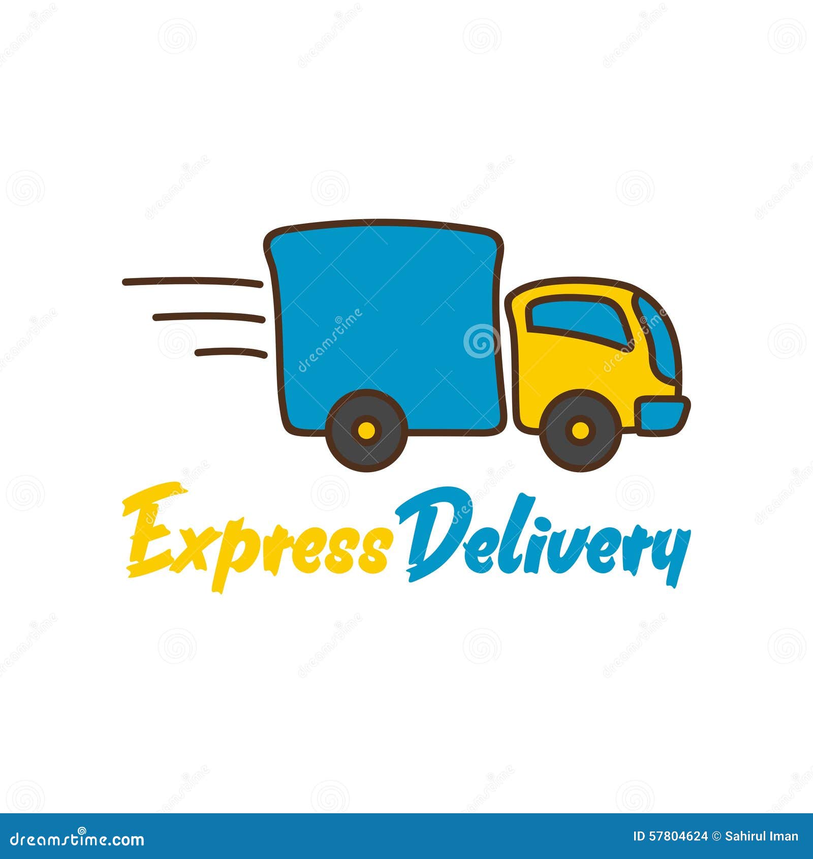 Entrega Logo Template ilustração do vetor. Ilustração de pedido - 57804624