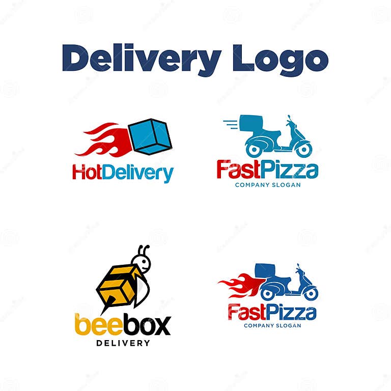 Entrega Logo Template ilustração do vetor. Ilustração de transporte ...