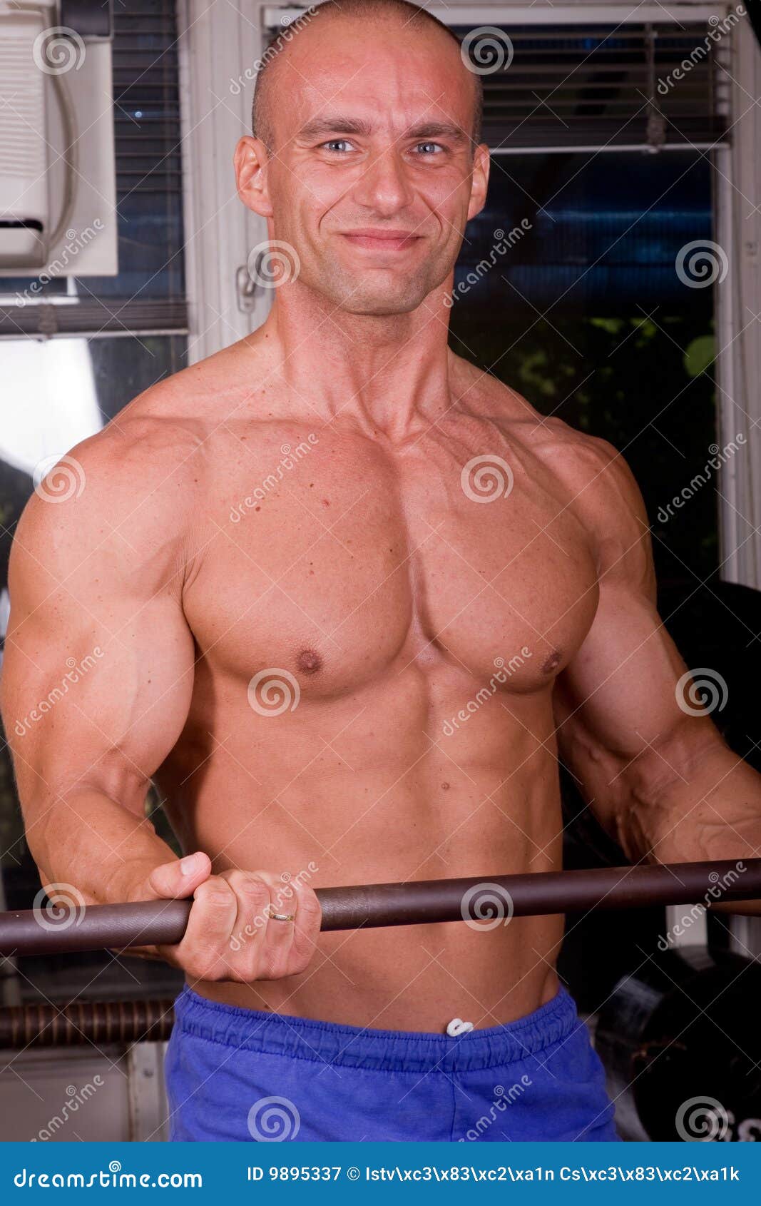 Entrenamiento Del Bodybuilder Imagen de archivo - Imagen de piel ...