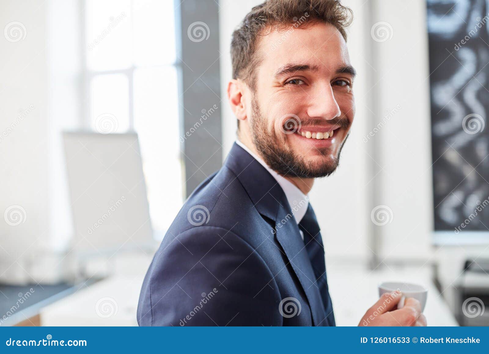 Entrepreneur Businessman in a Coffee Break Stock Image - Image of ...