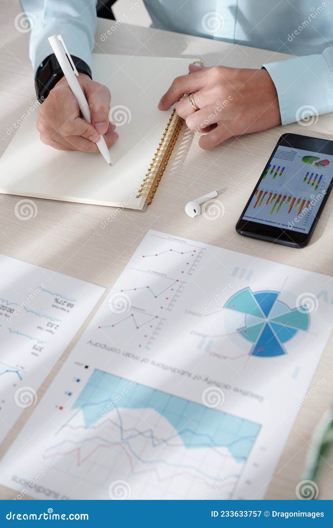 Entrepreneur Comparing Data Stock Image - Image of checking ...