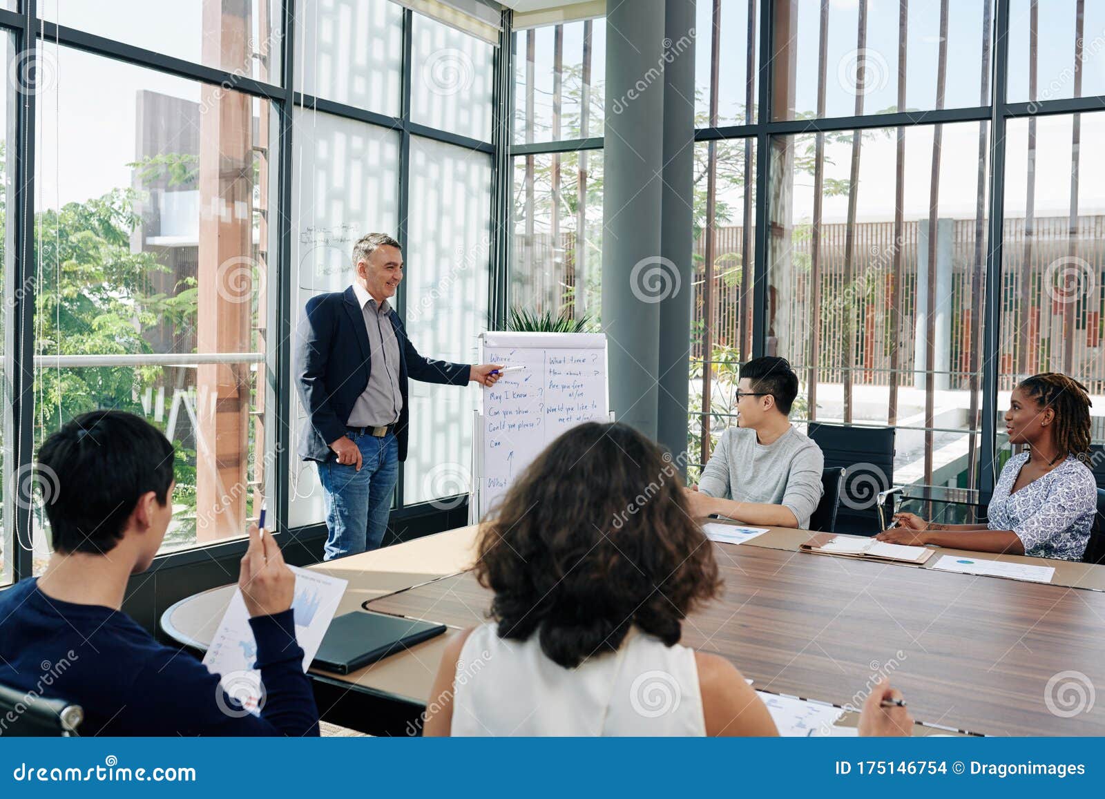 Entrepreneur Conducting Business Training Stock Photo - Image of ...