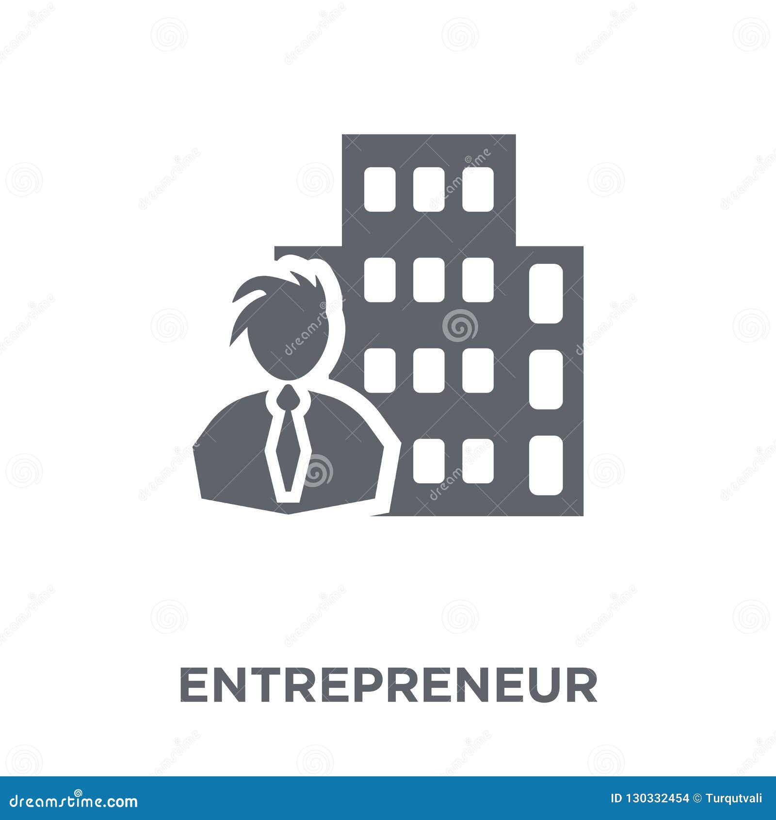 Entrepreneur Icon from Startup Collection. Stock Vector - Illustration ...