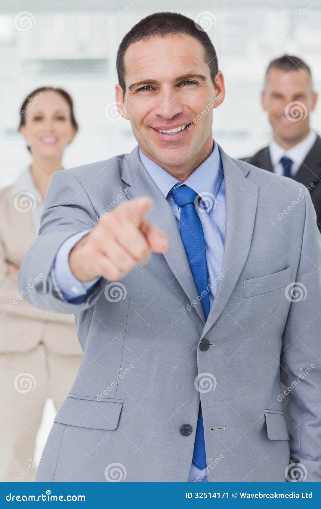 Entrepreneur Posing Pointing Out at Camera Stock Image - Image of ...