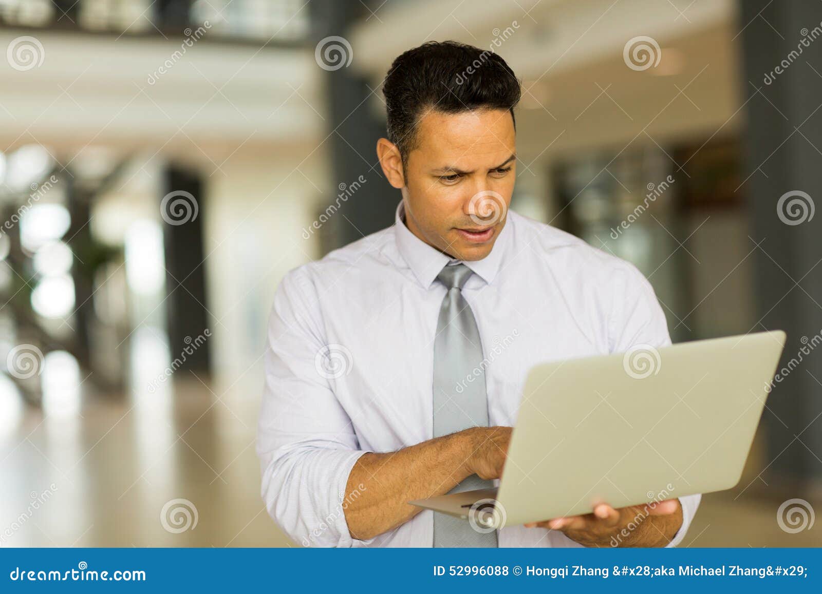 Entrepreneur Working on Laptop Stock Photo - Image of entrepreneur ...