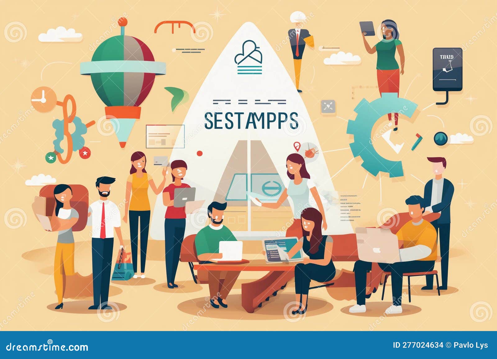 Entrepreneurship Startups Illustration. AI Generated Stock Illustration ...