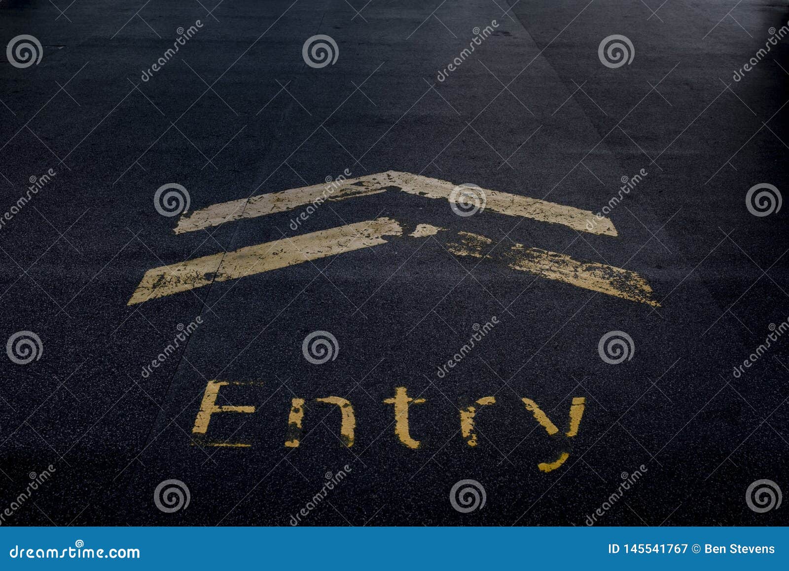 A Yellow `NO ENTRY` Sign Place On The Floor In Hotel Room. While ...