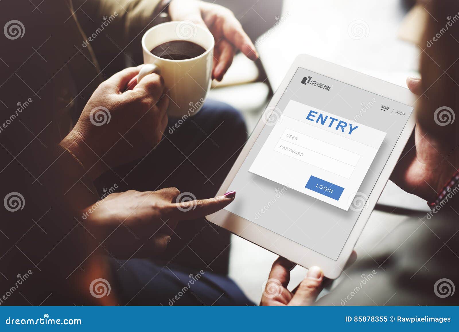 Entry Authorization Permission Accessible Security Concept Stock Image ...