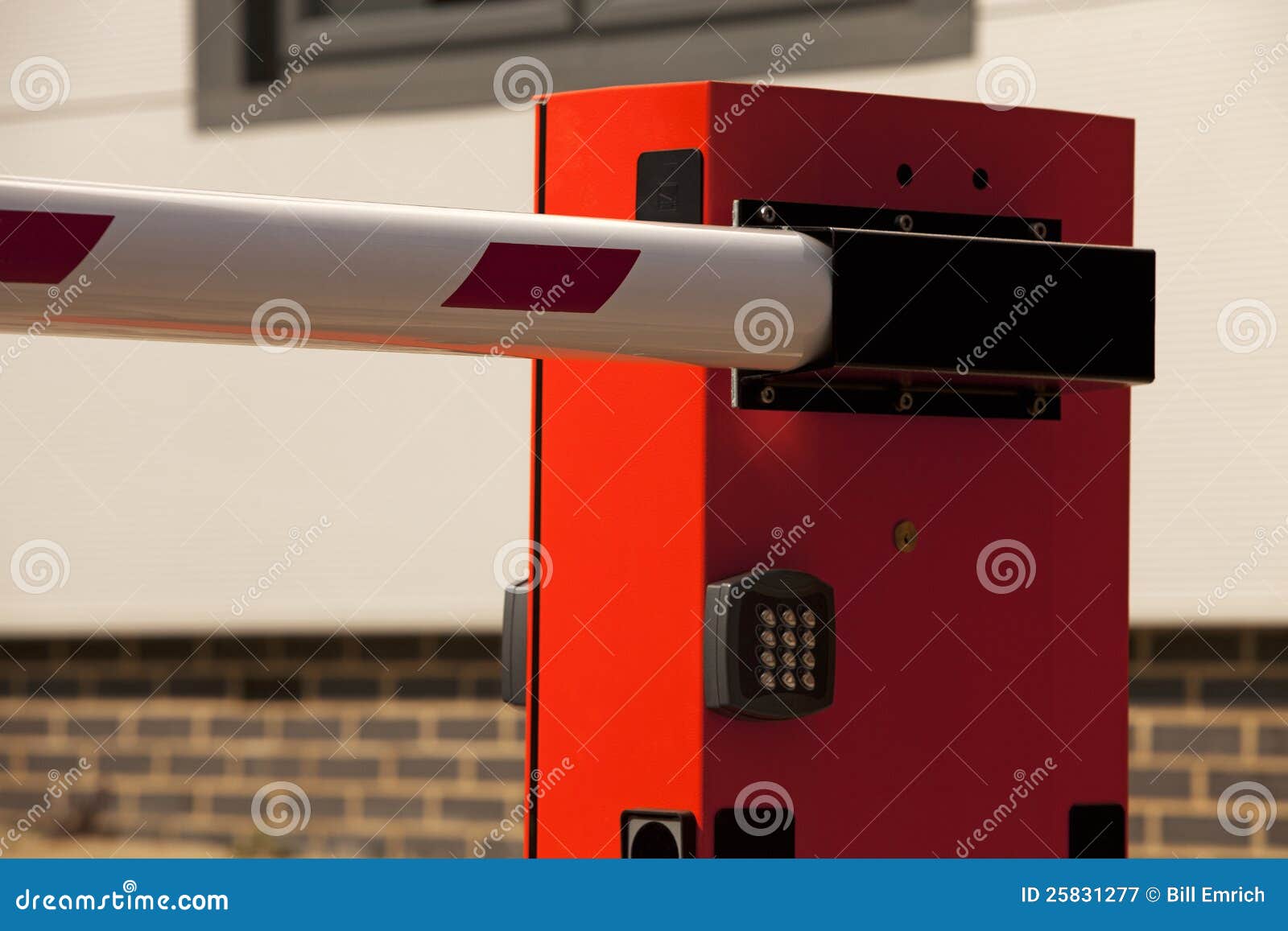 Entry barrier stock image. Image of work, security, offices - 25831277