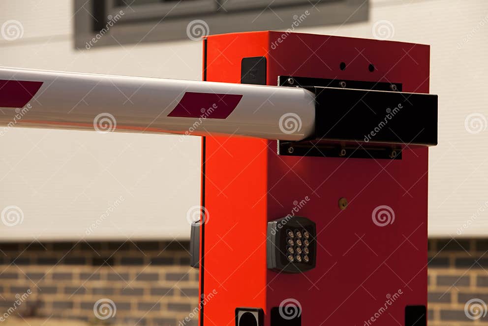 Entry barrier stock image. Image of work, security, offices - 25831277